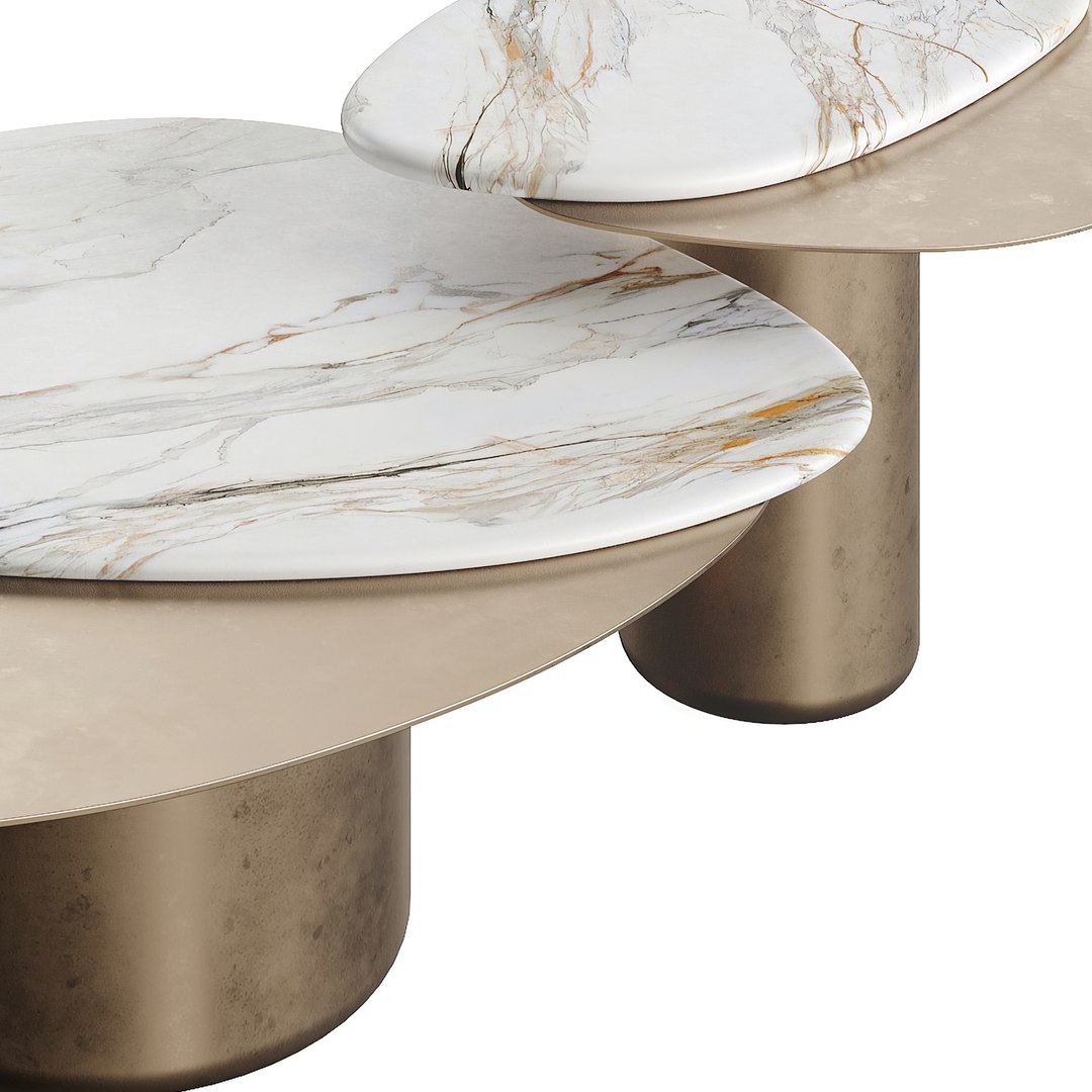 Natuzzi Italia Splash Coffee Table Model - TurboSquid 2137074