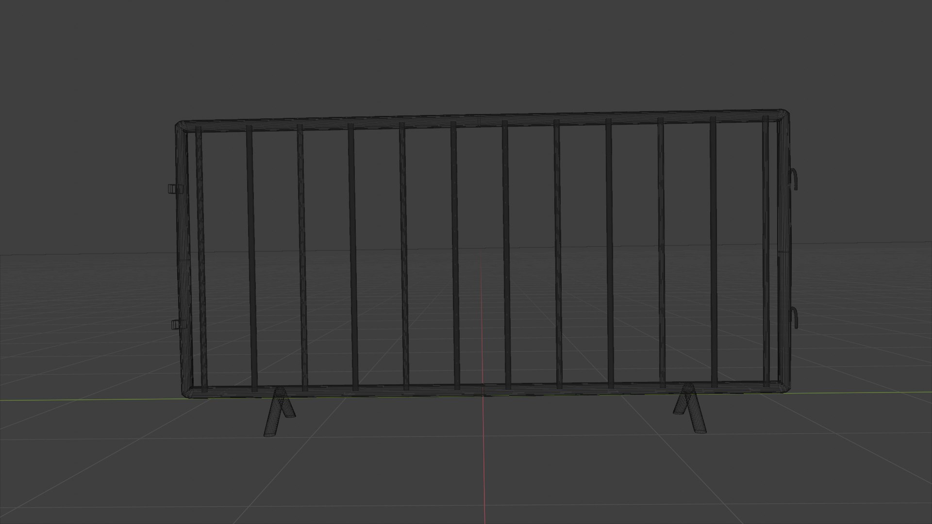 Crowd Barrier 3D Model - TurboSquid 1824733
