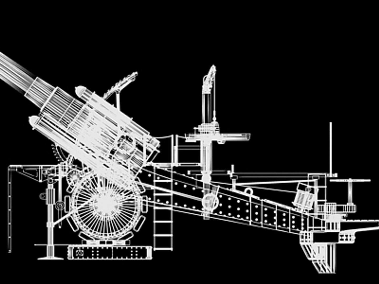 German Trench Howitzer 3d Model