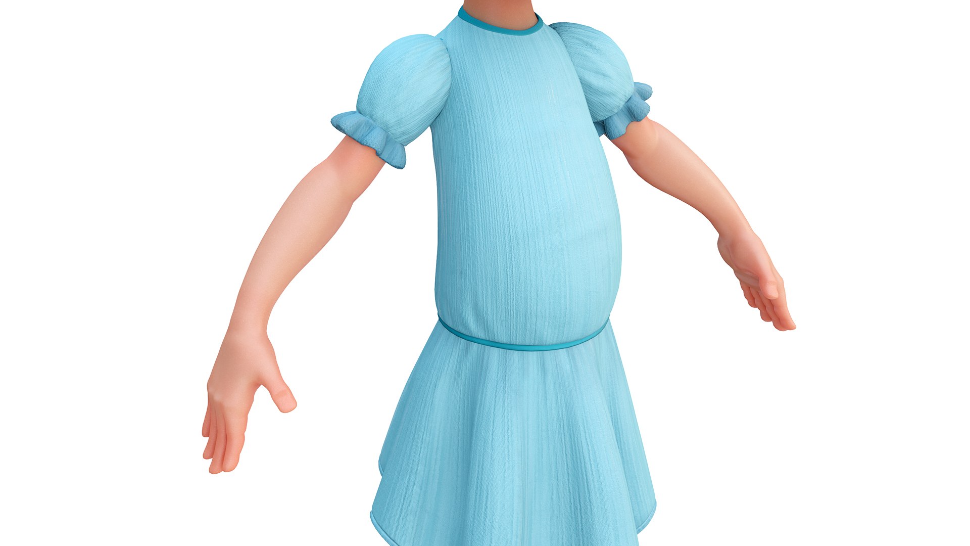 Jumana Cartoon Girl Character Rigged 3D - TurboSquid 2023818