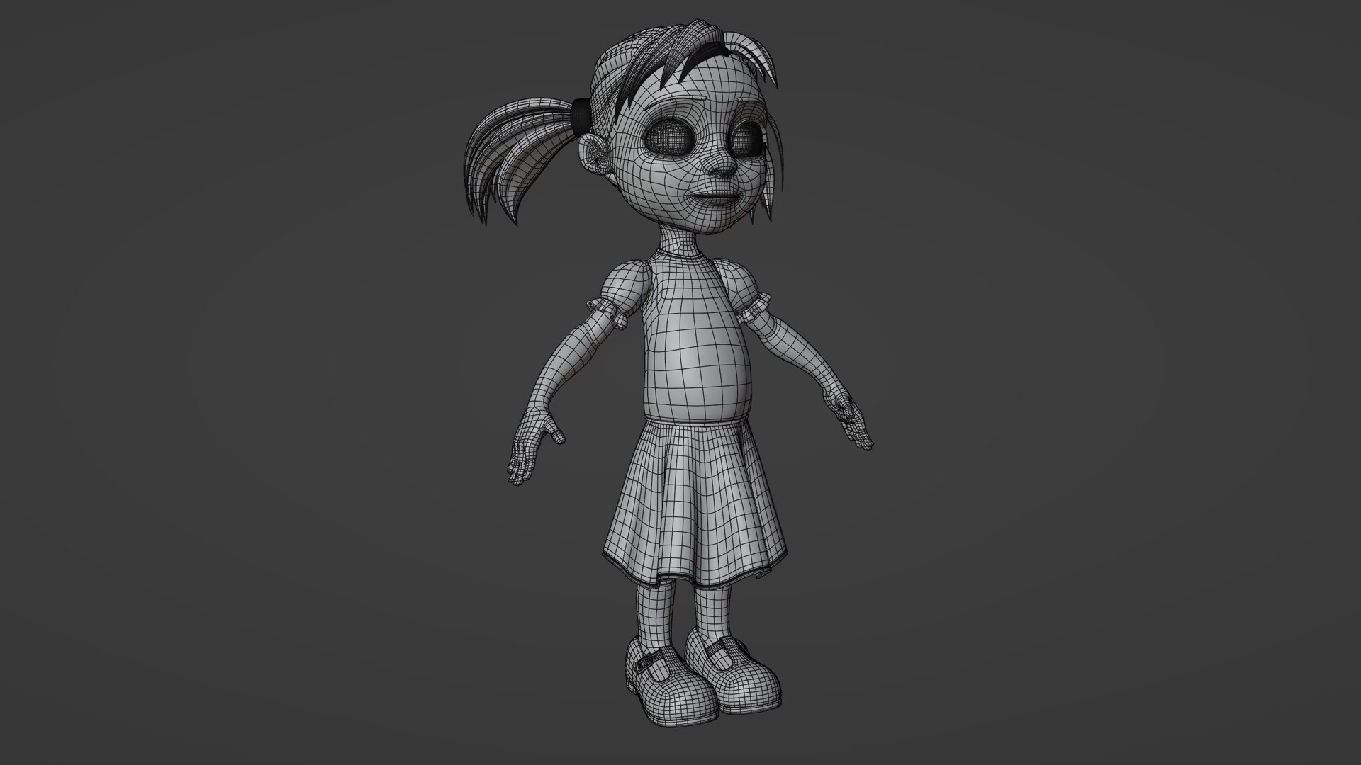 Jumana Cartoon Girl Character Rigged 3D - TurboSquid 2023818
