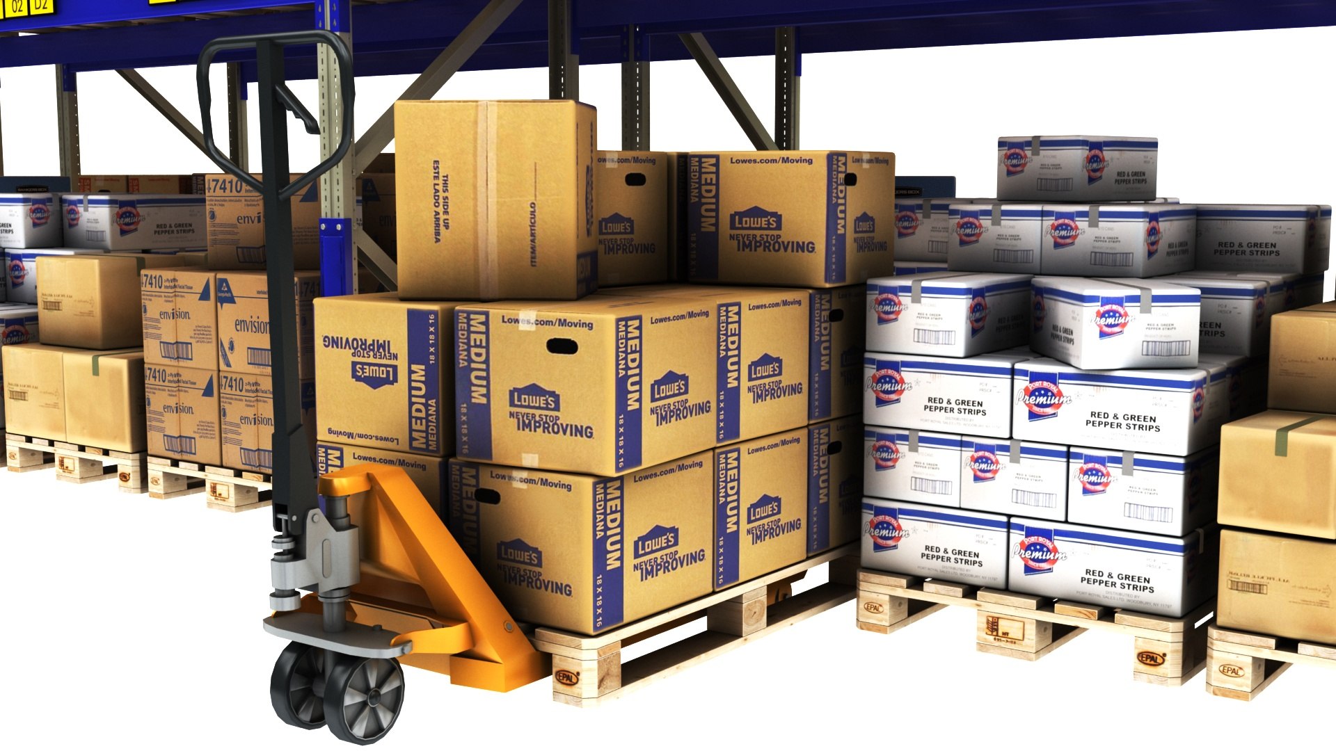 Pallet Racks 3D Model - TurboSquid 1535192