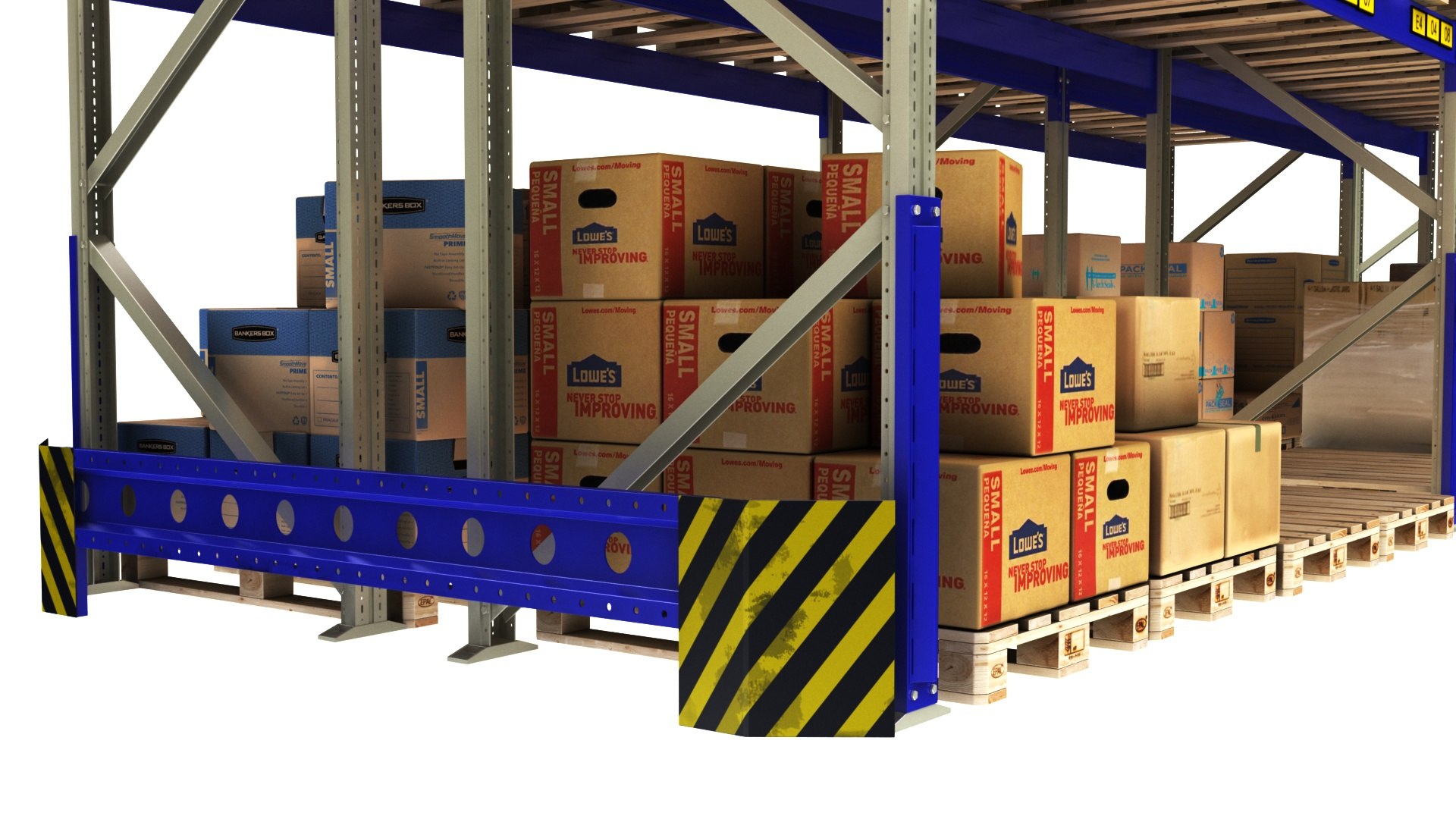 Pallet Racks 3D Model - TurboSquid 1535192