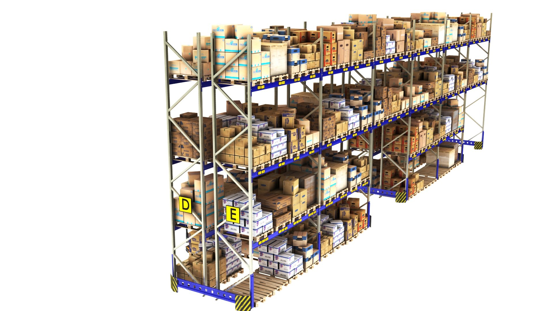 Pallet Racks 3D Model - TurboSquid 1535192