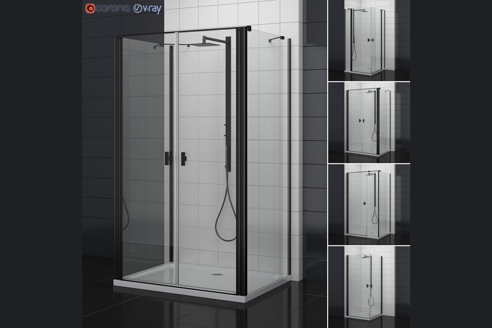Cabin Showers Radaway | Model - TurboSquid 1414930