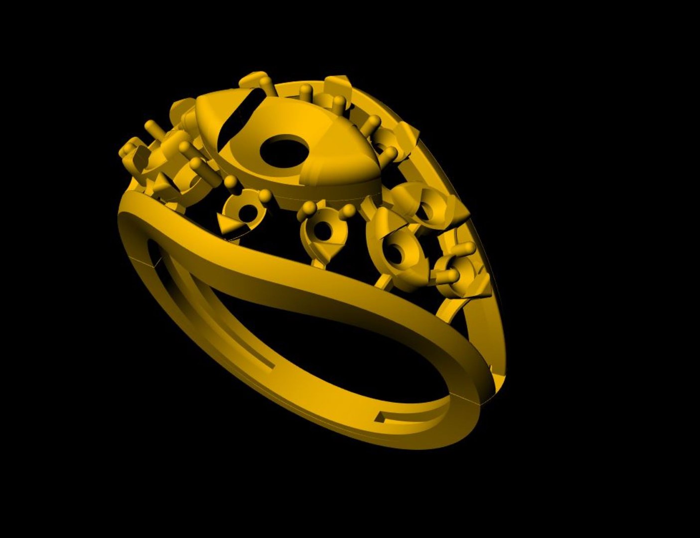 3D Diamond Ring - 0032 Model - TurboSquid 2414935