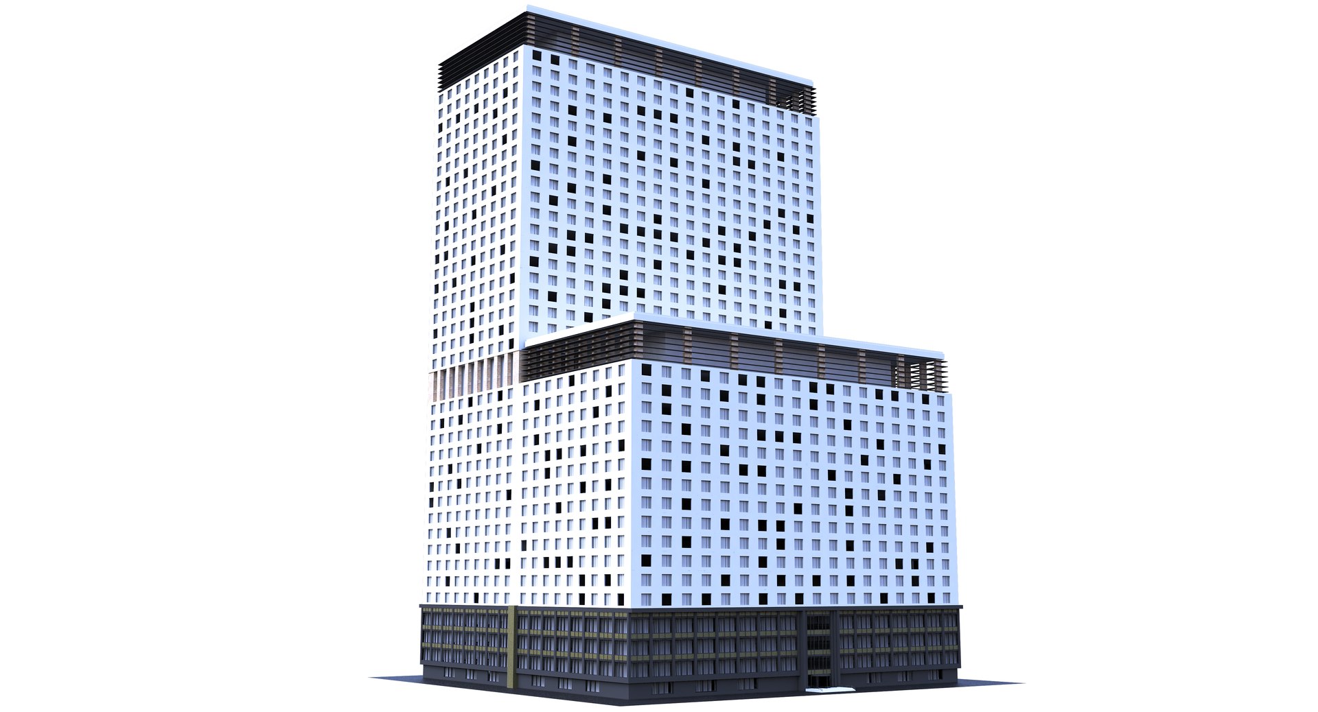 3D skyscraper building architecture - TurboSquid 1414494