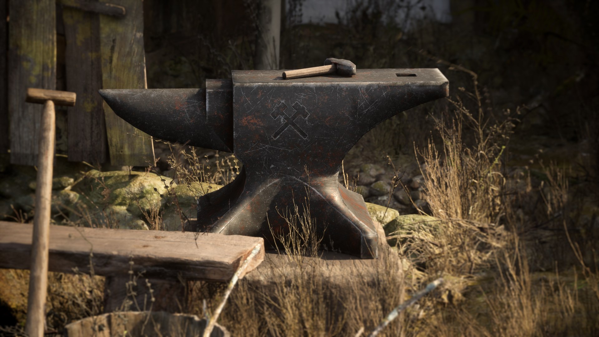 Blacksmith Anvil - Game Ready Forge 3D Model - TurboSquid 2376763