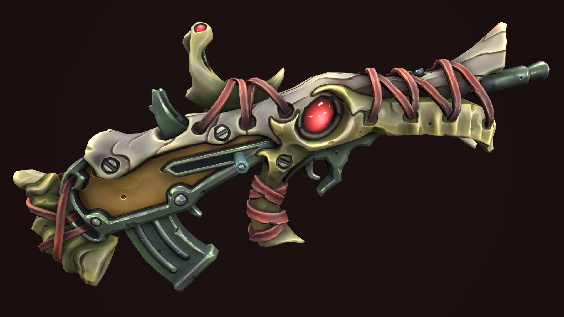 Desert Assault Rifle 3D Model - TurboSquid 2240282