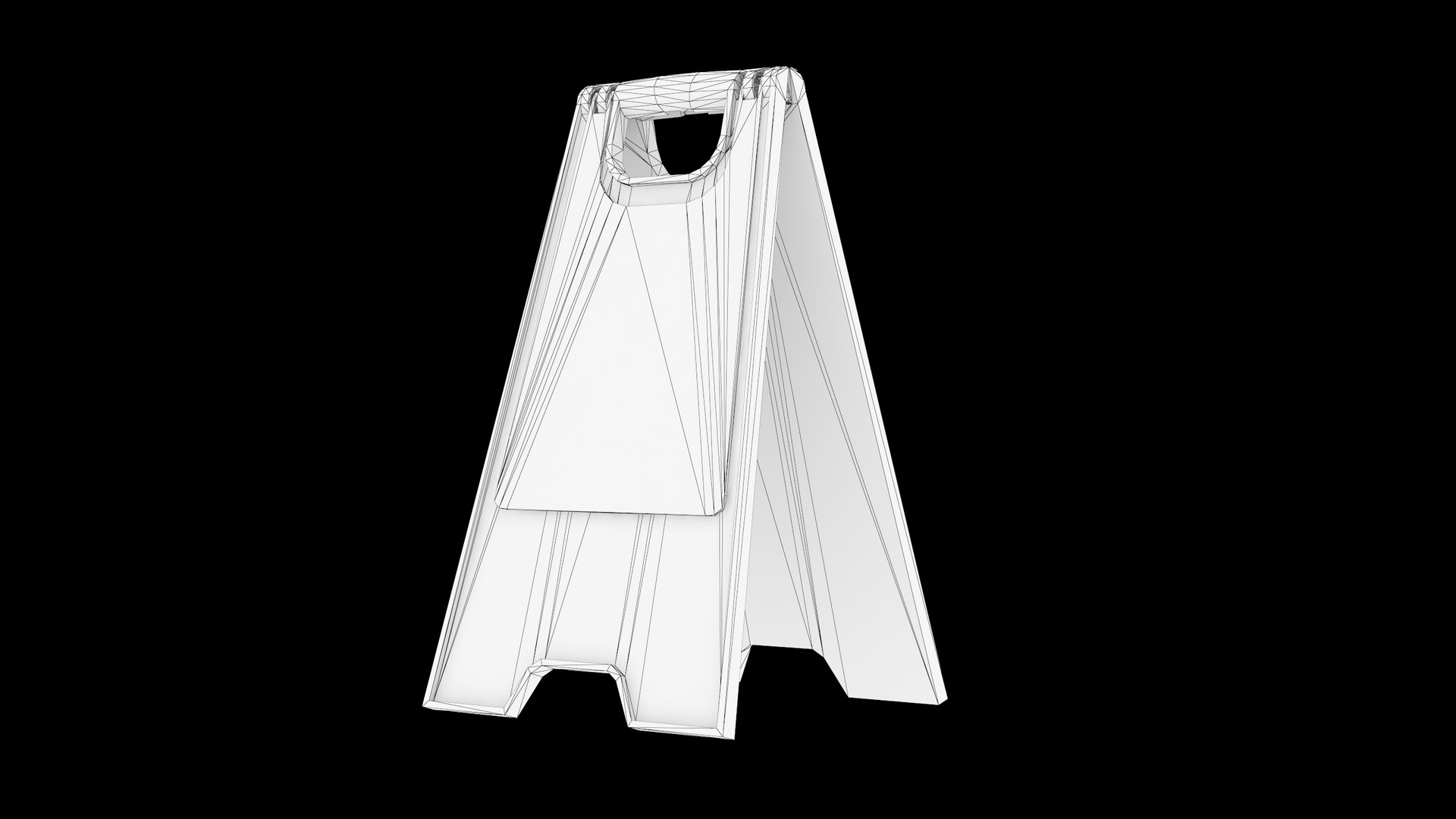 3D Model Wet Floor Sign Low Poly PBR - TurboSquid 2026096