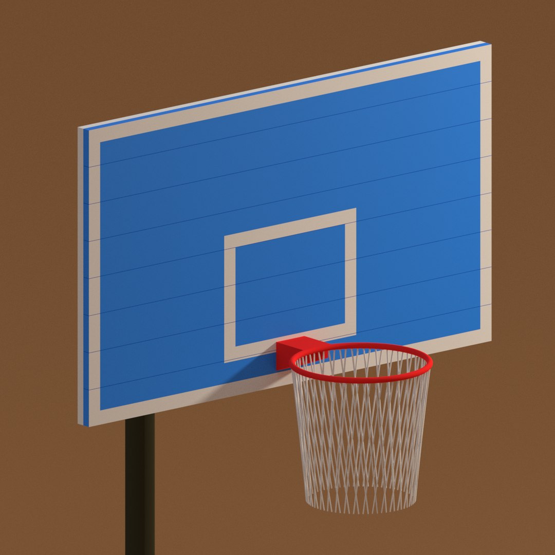 3D Street Outdoor Basketball Hoop Model - TurboSquid 2016353