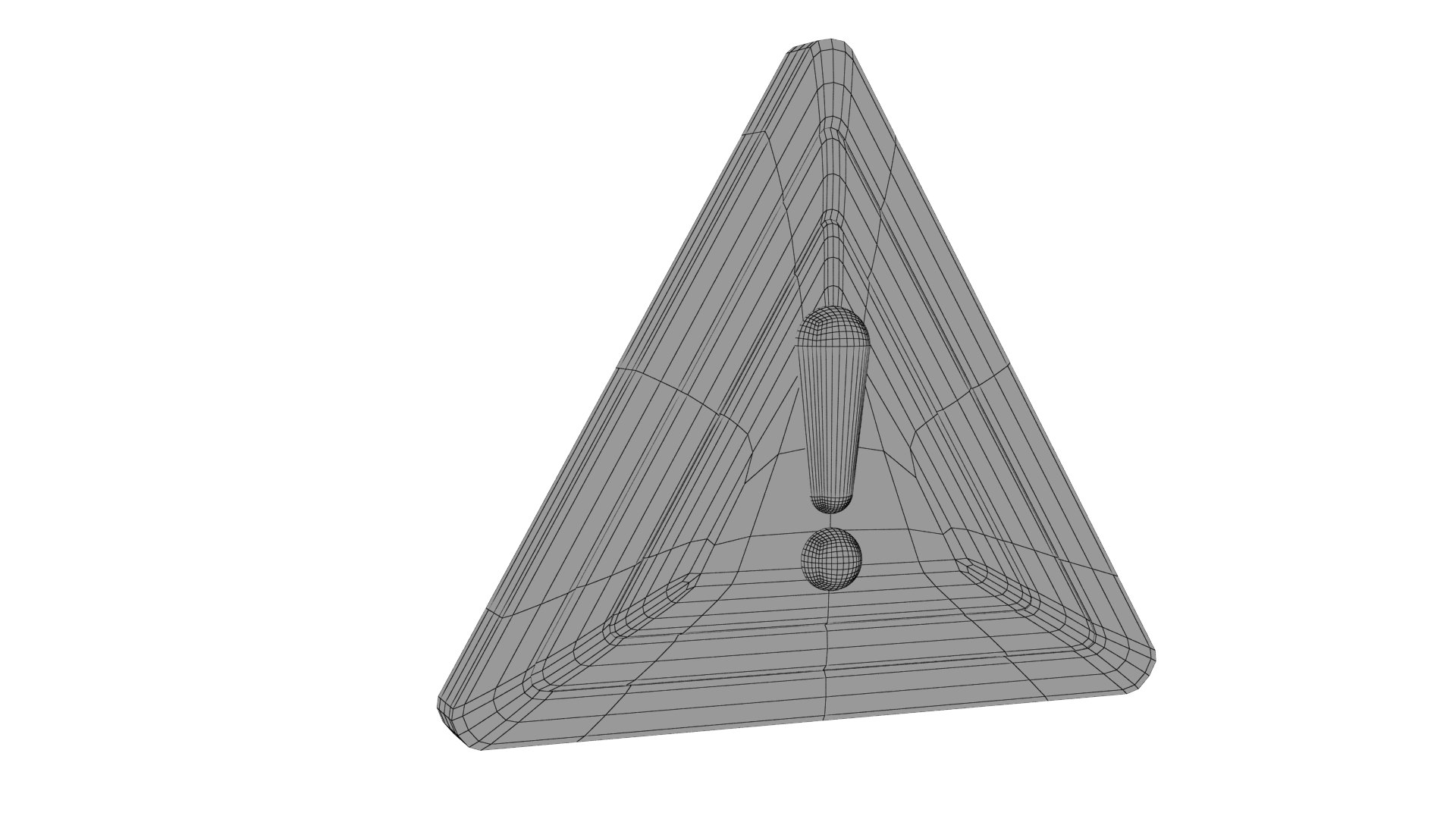 3D Model Warning Sign - TurboSquid 2142704