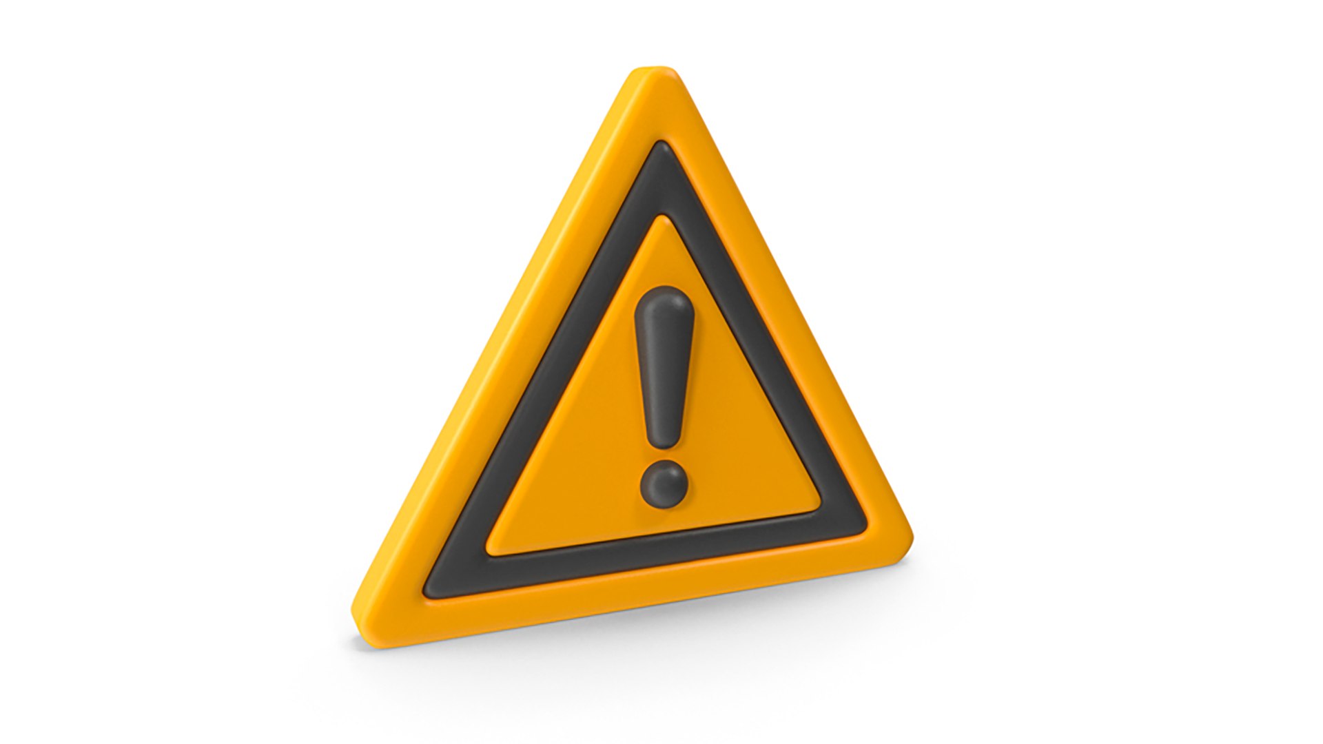 3D Model Warning Sign - TurboSquid 2142704