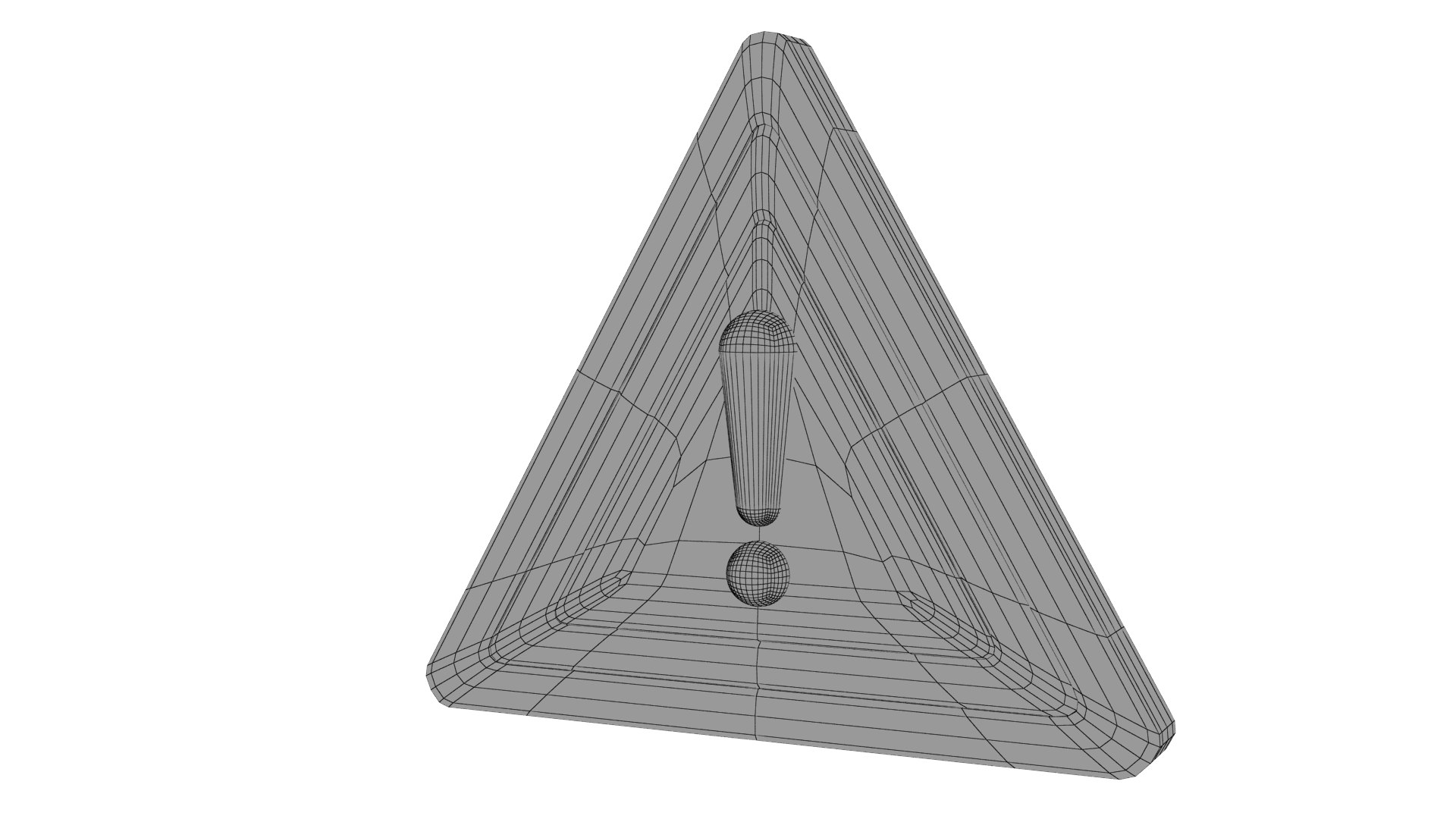 3D Model Warning Sign - TurboSquid 2142704