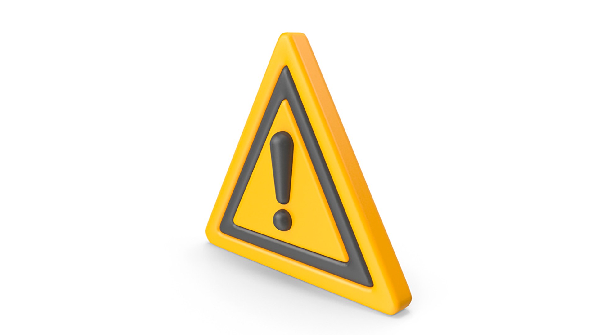 3D Model Warning Sign - TurboSquid 2142704