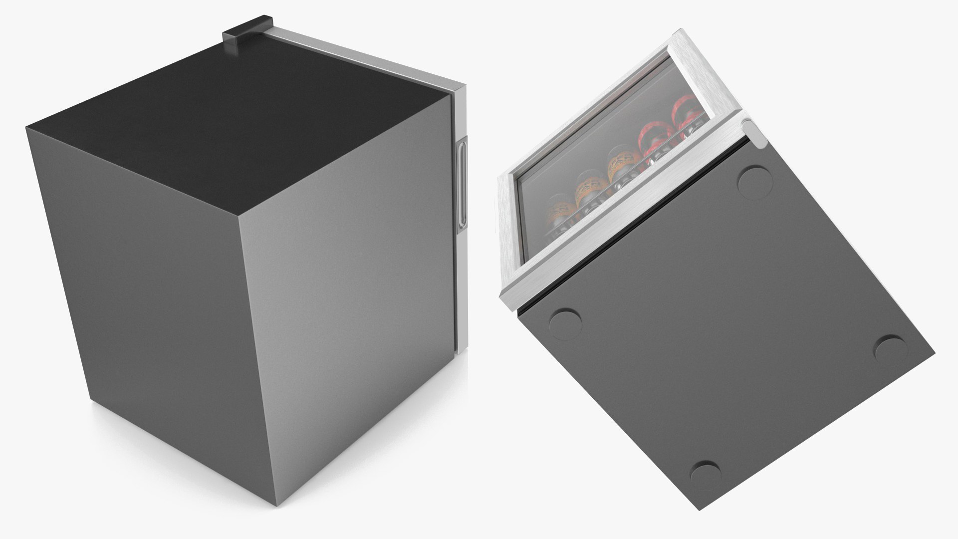 Mini Cooler With Beverage Cans 3D - TurboSquid 2161861