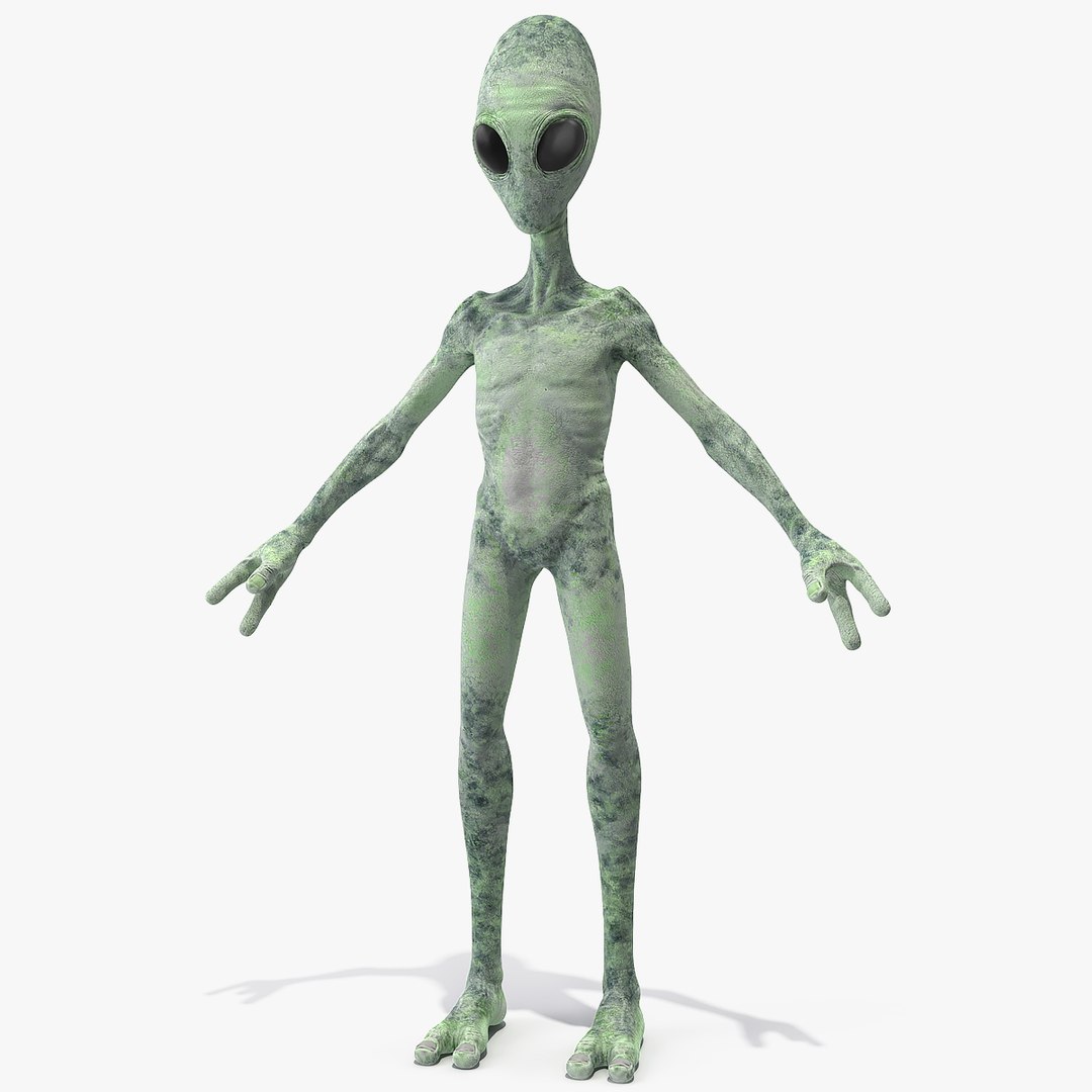 3D green alien rigged modo - TurboSquid 1640256