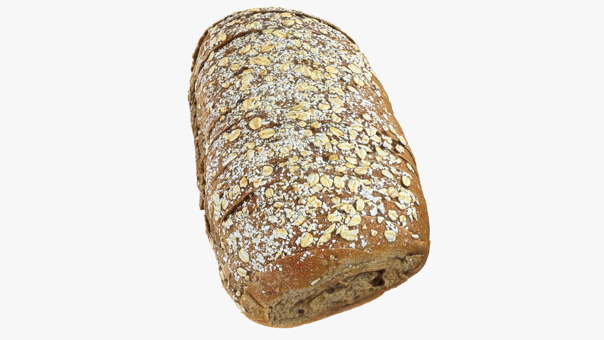 3D Sliced Oat Bread - Raw Scan - TurboSquid 2468983