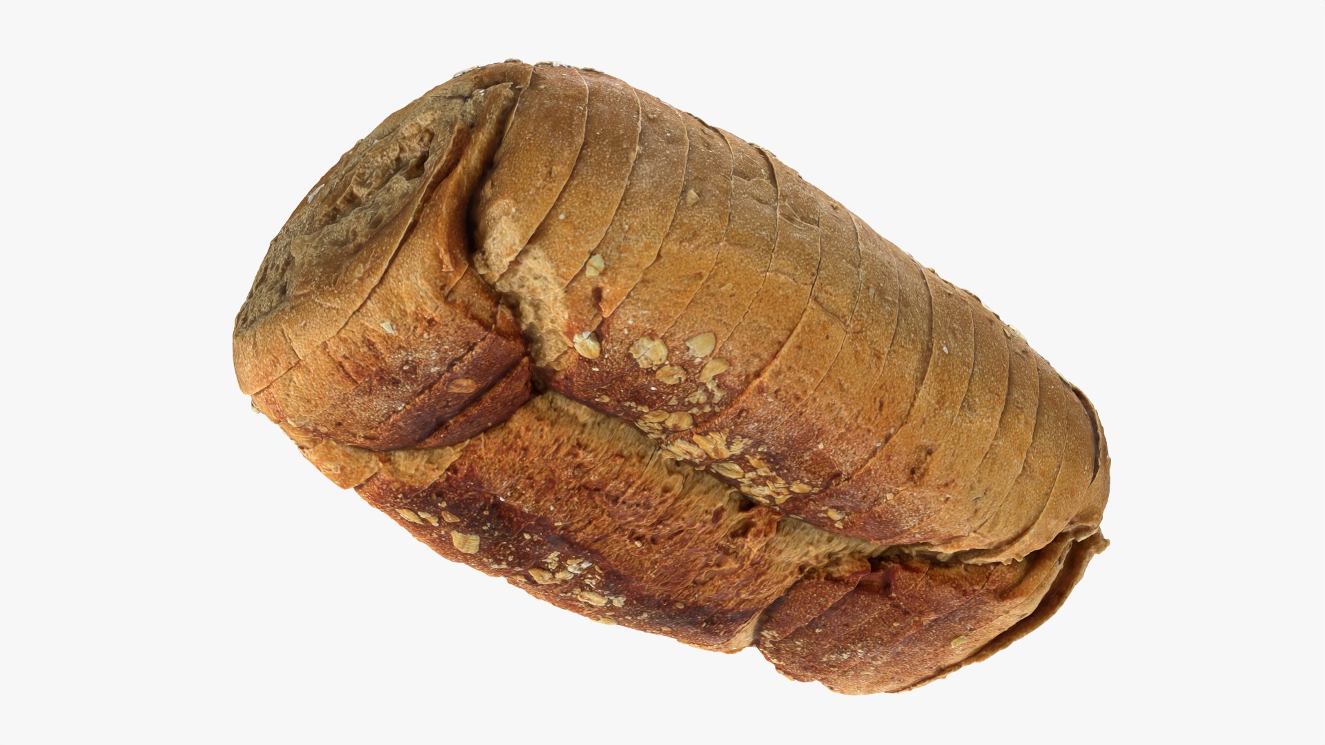 3D Sliced Oat Bread - Raw Scan - TurboSquid 2468983