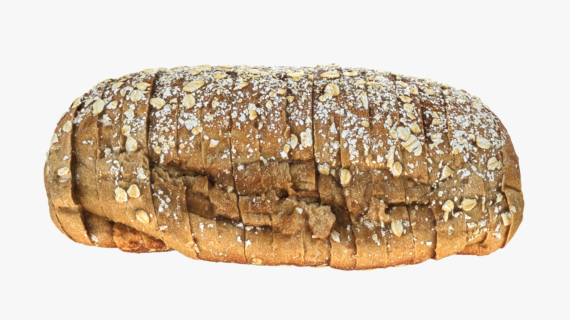 3D Sliced Oat Bread - Raw Scan - TurboSquid 2468983