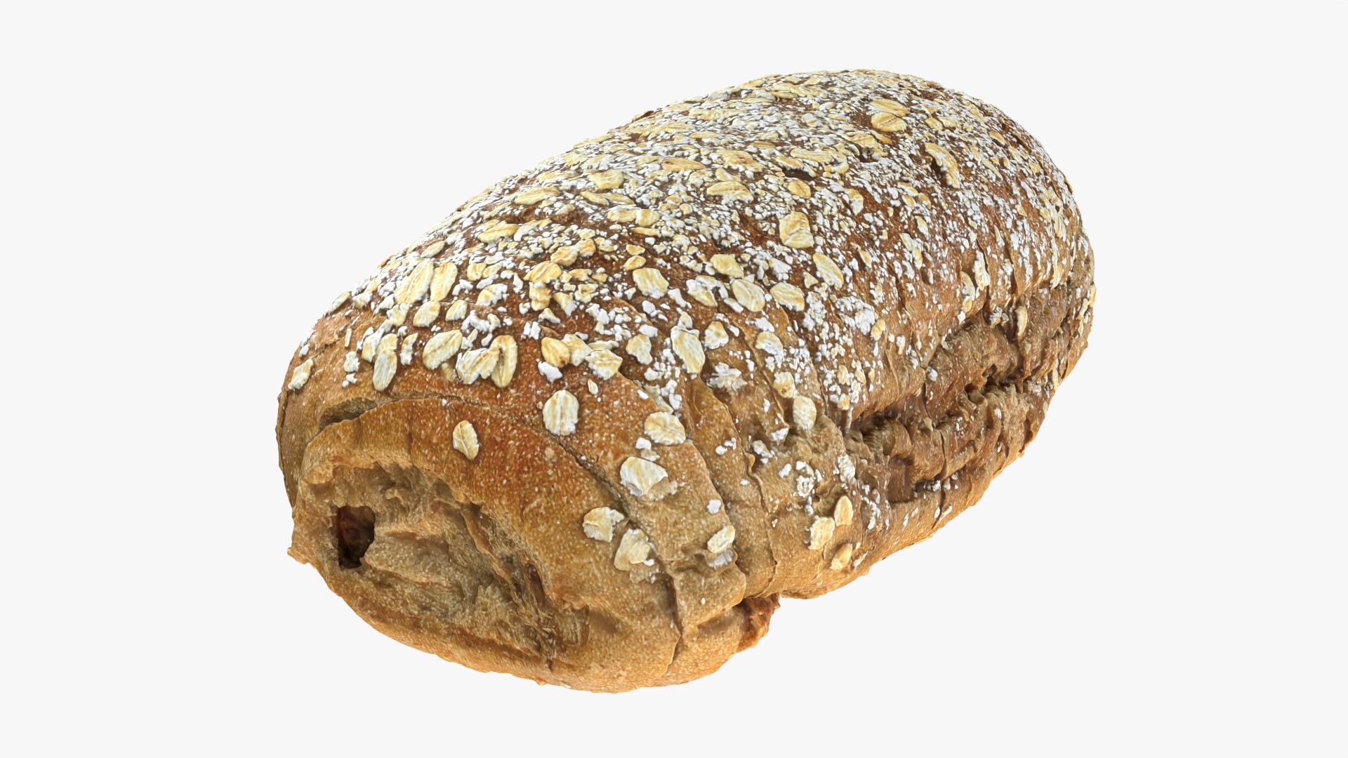 3D Sliced Oat Bread - Raw Scan - TurboSquid 2468983