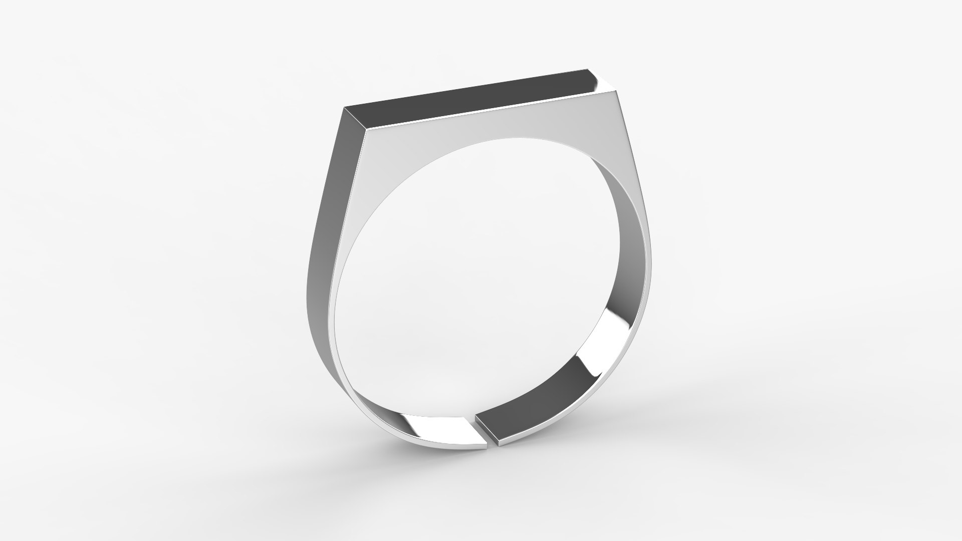 3D Silver Signet Ring Model - TurboSquid 2071466