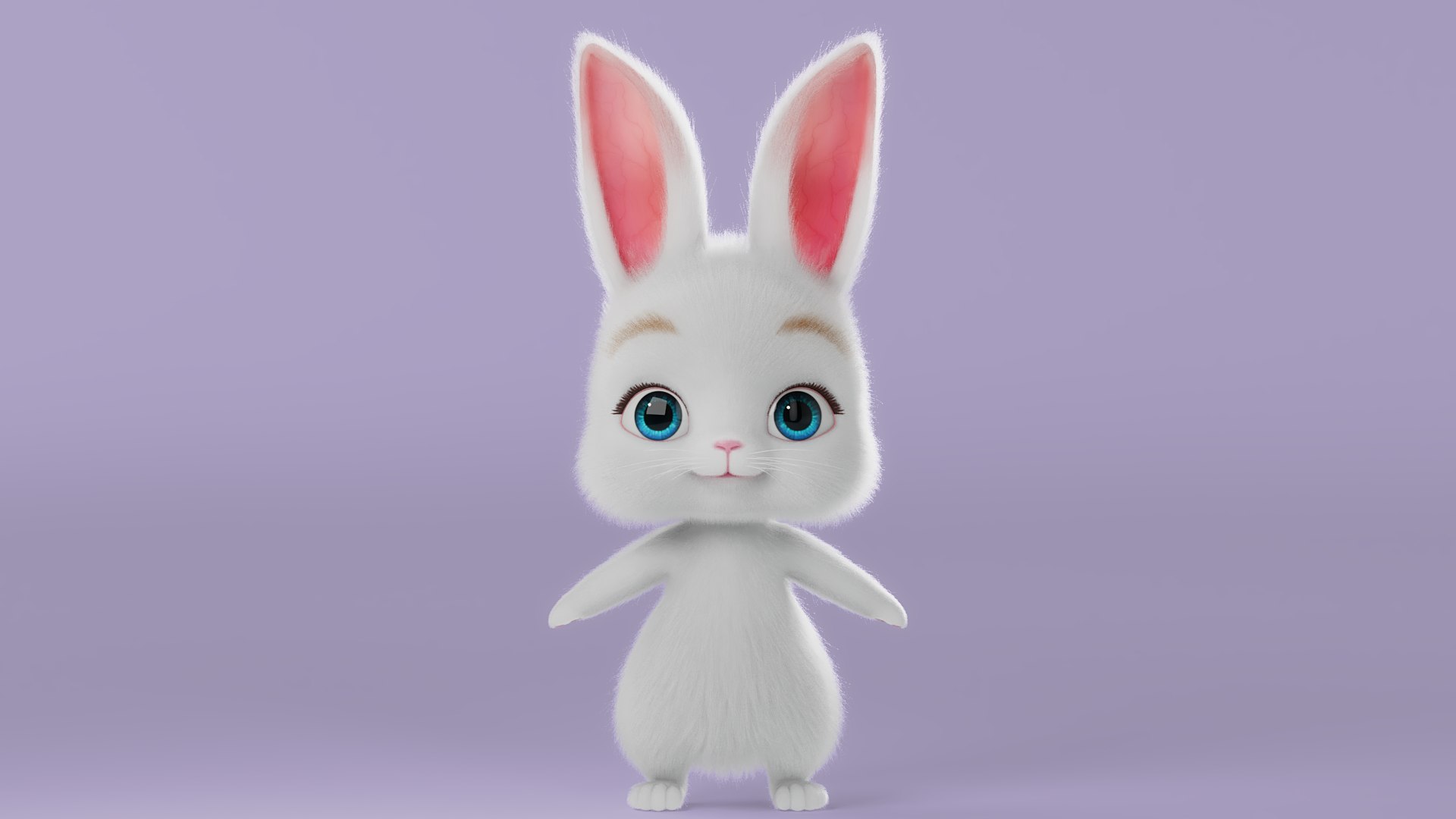 3D Model Cartoon Rabbit - TurboSquid 2271990