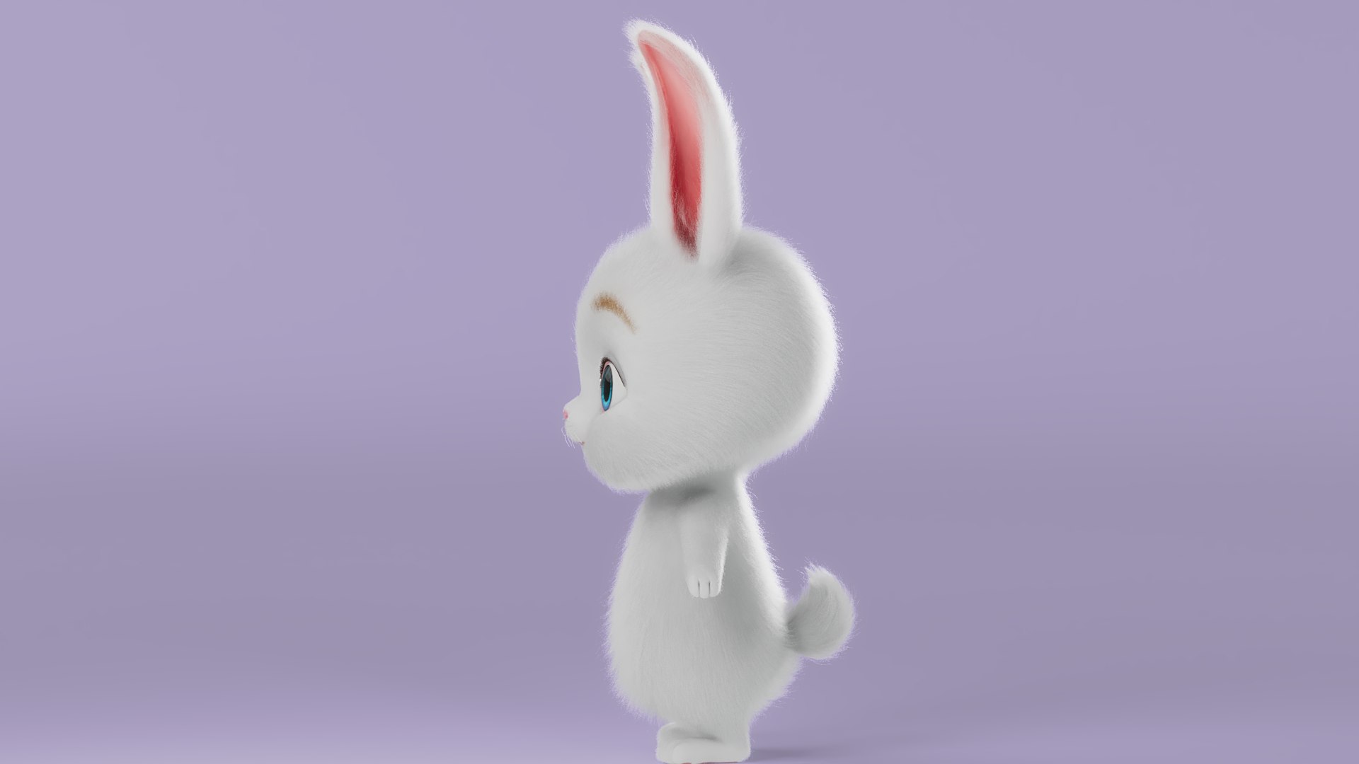 3D Model Cartoon Rabbit - TurboSquid 2271990
