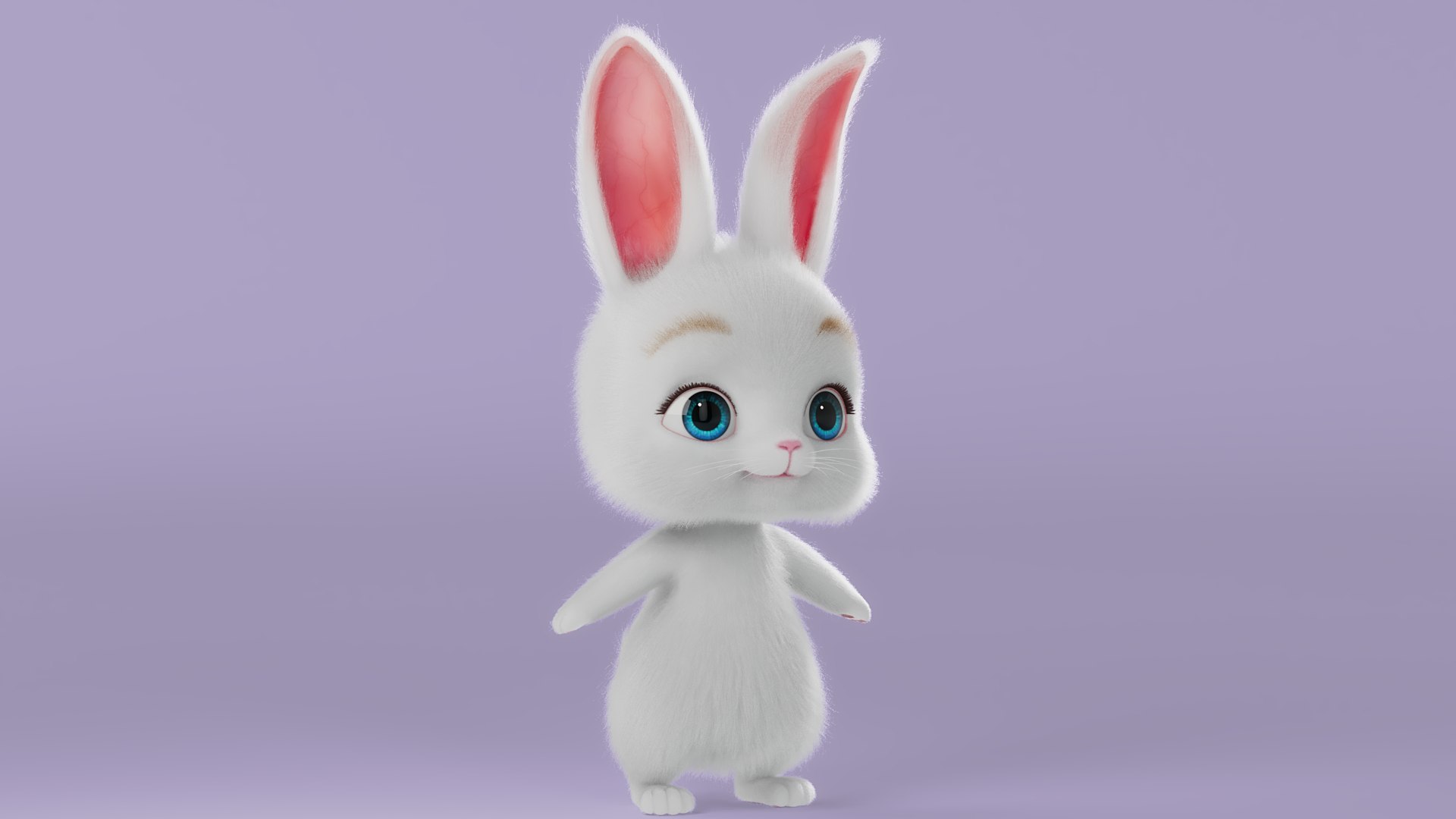 3D Model Cartoon Rabbit - TurboSquid 2271990