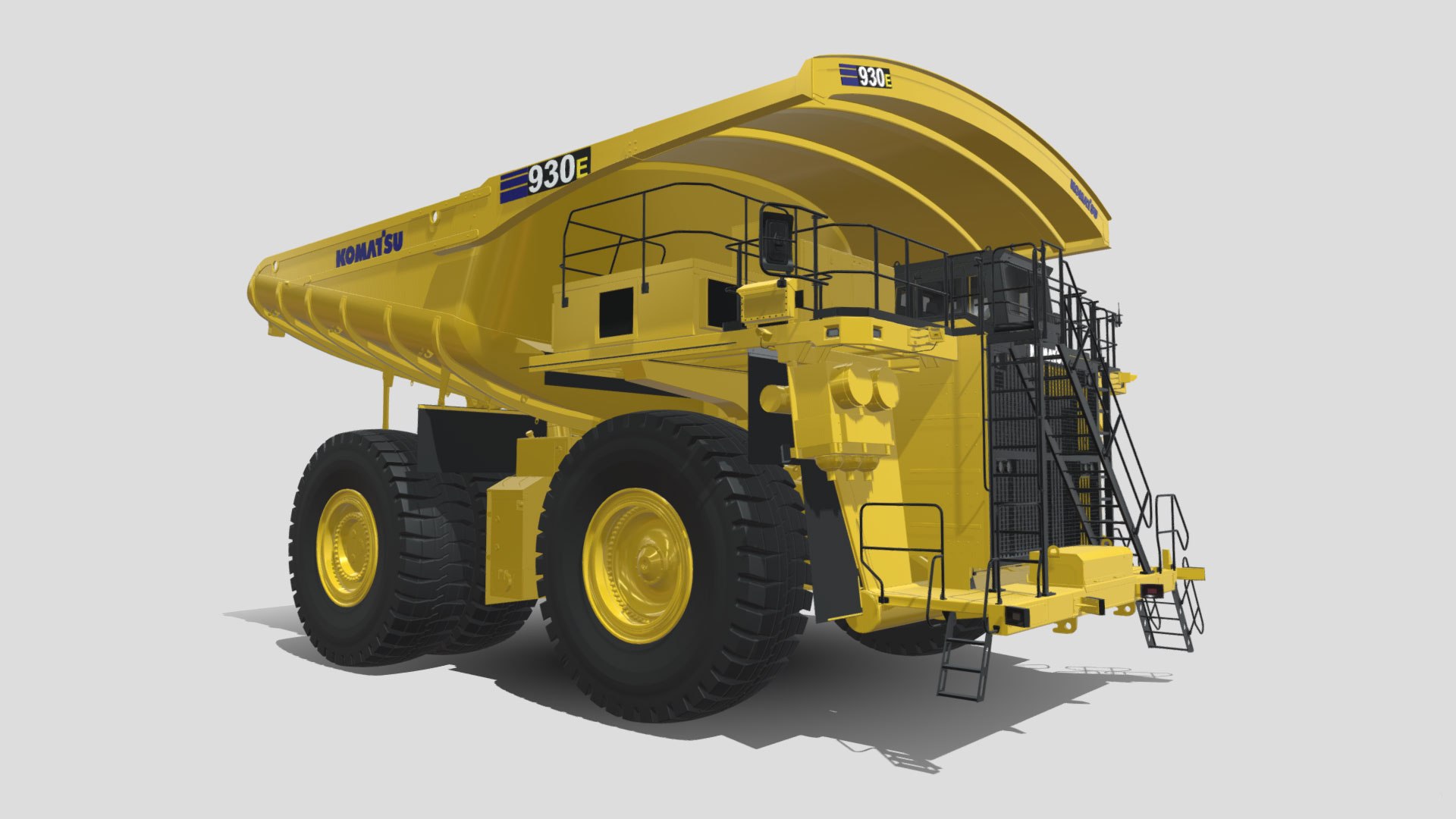 3D Model Komatsu 930E E5 Dump Truck Skp - TurboSquid 2190444