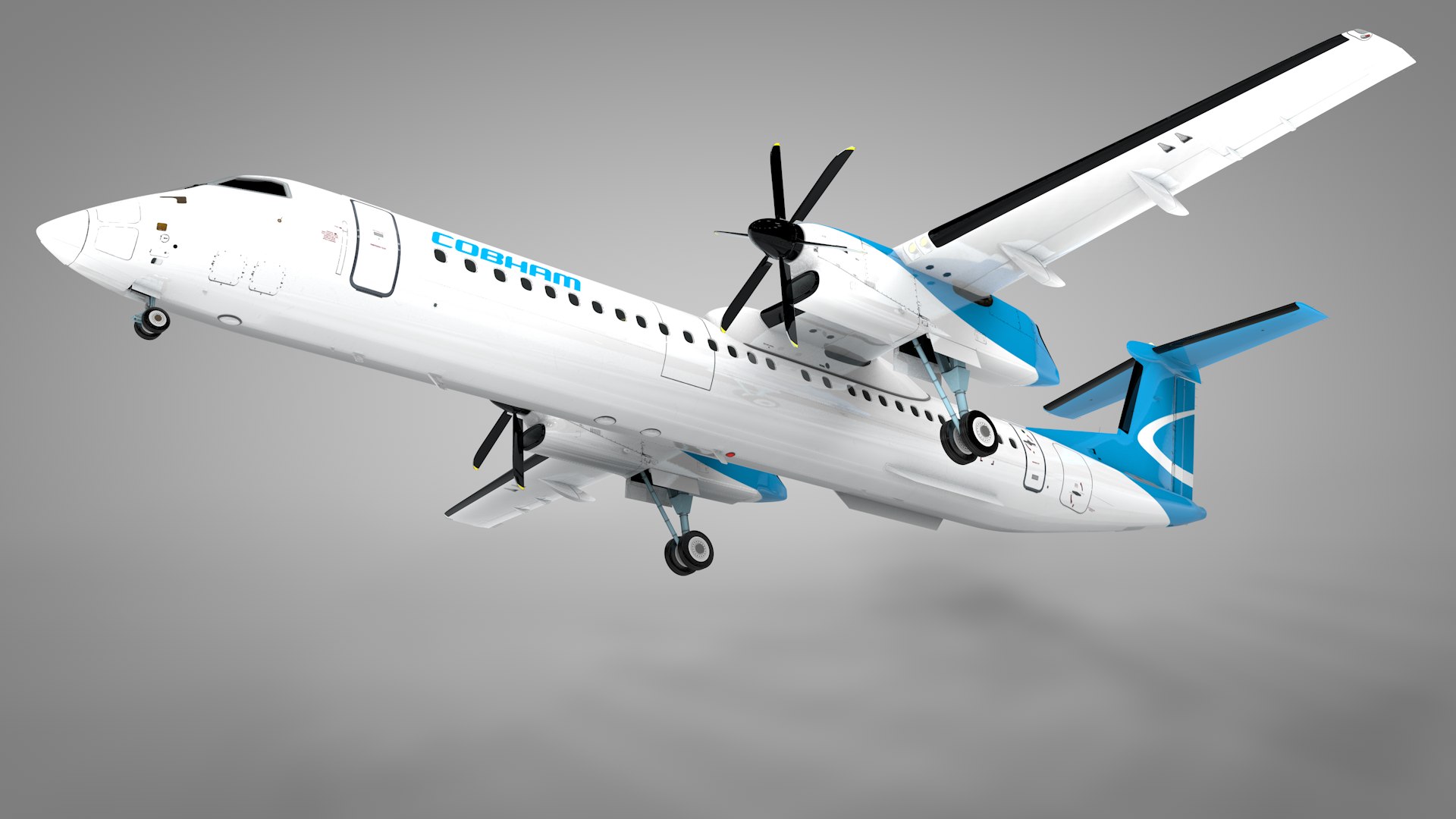 3D COBHAM Bombardier DHC-8 Q400 Dash 8 L1514 - TurboSquid 1797231
