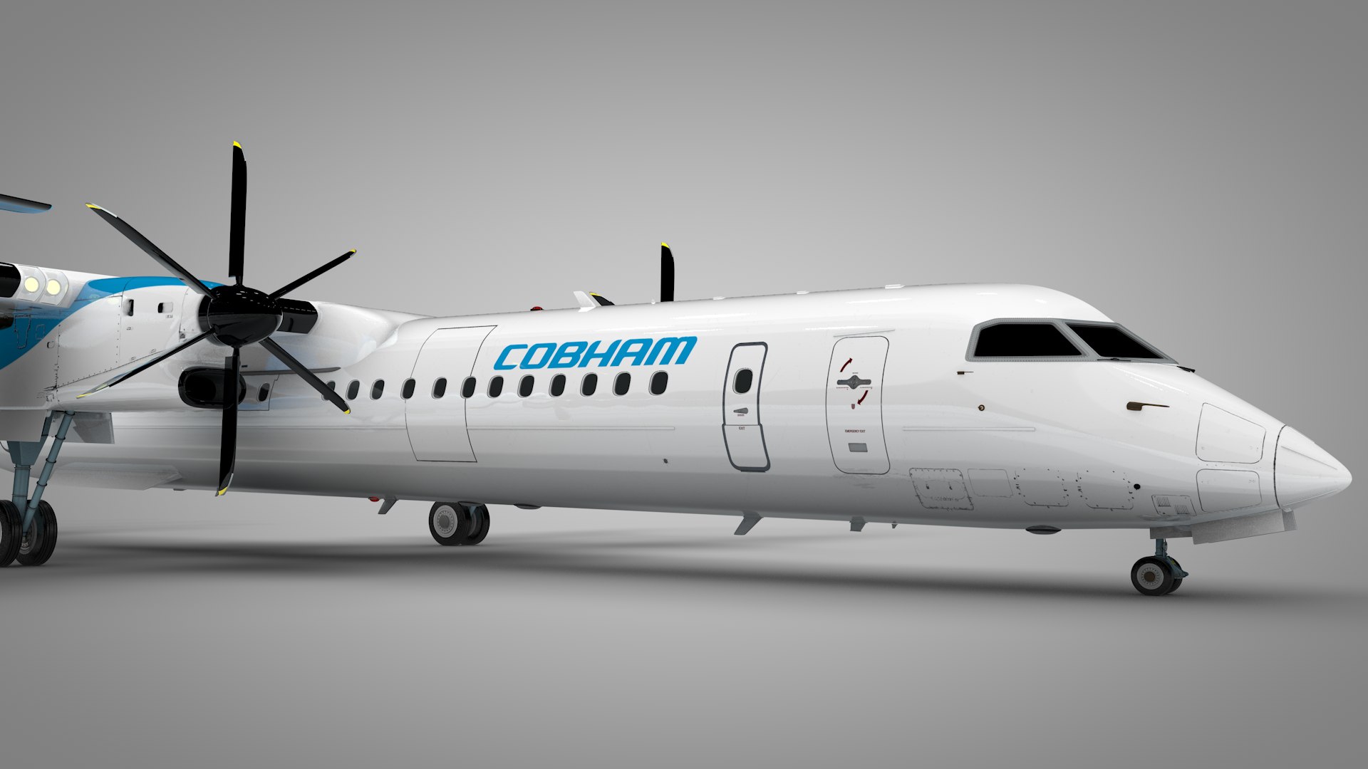 3D COBHAM Bombardier DHC-8 Q400 Dash 8 L1514 - TurboSquid 1797231