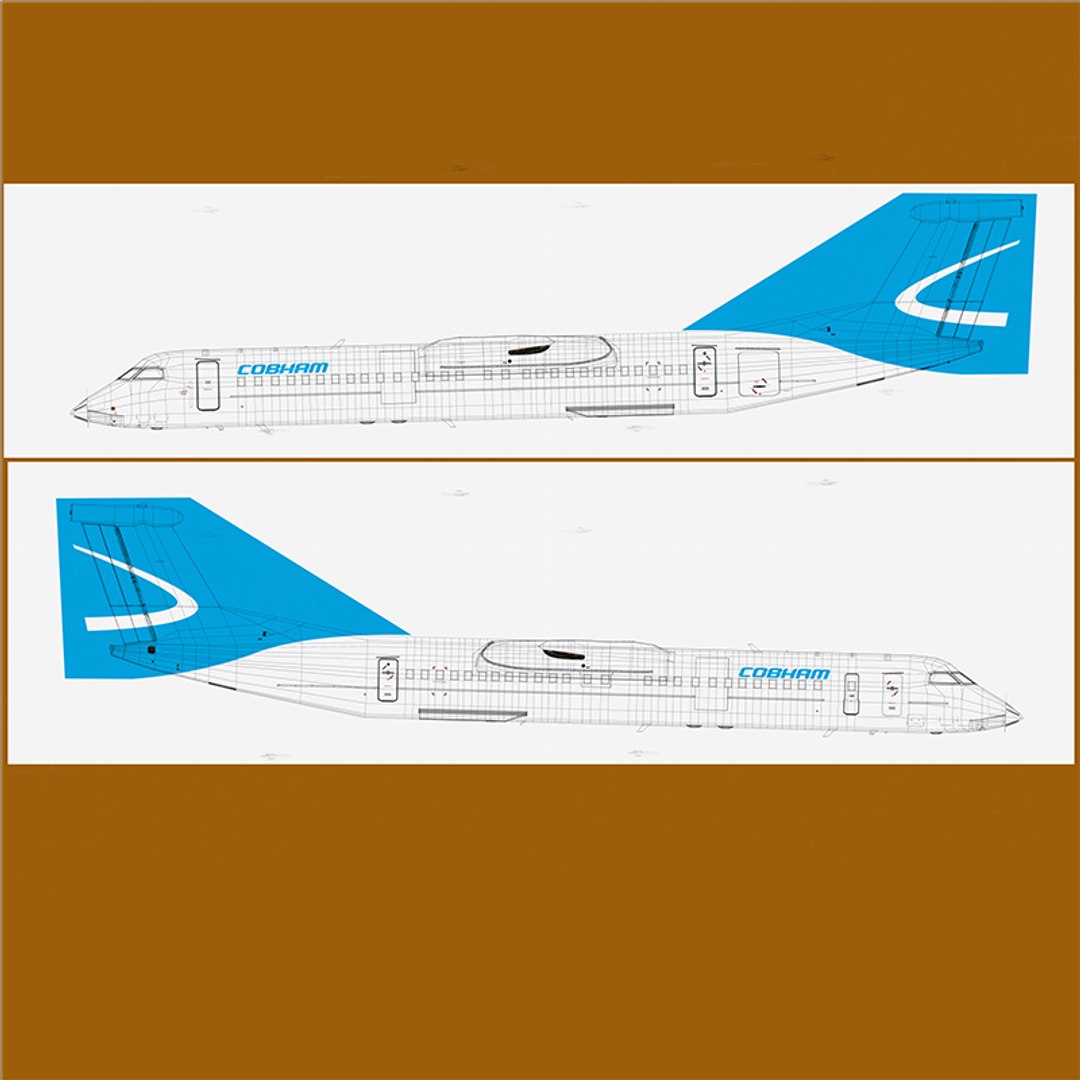 3D COBHAM Bombardier DHC-8 Q400 Dash 8 L1514 - TurboSquid 1797231