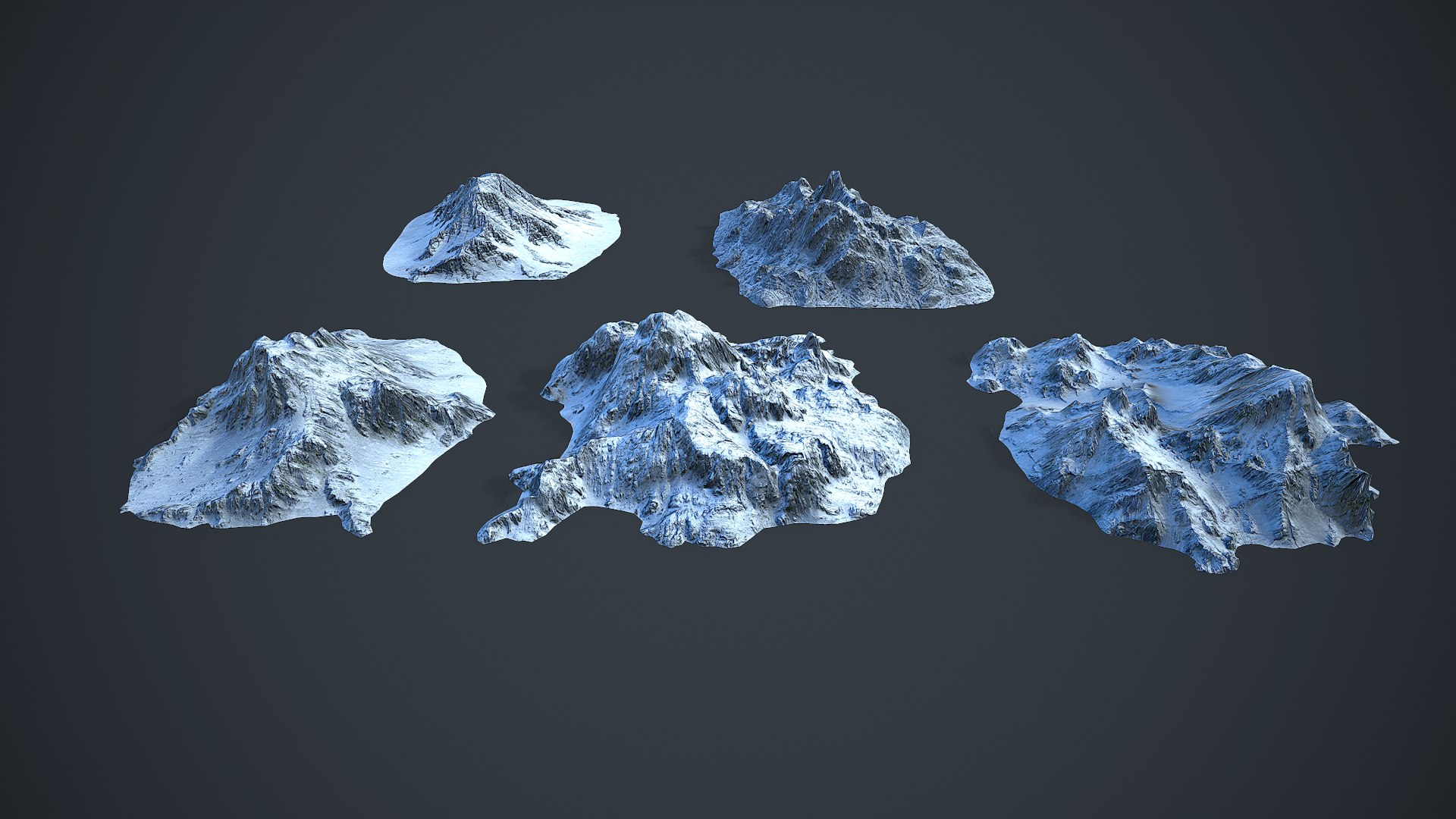 3D Model Background Landscapes Snow - TurboSquid 2134516