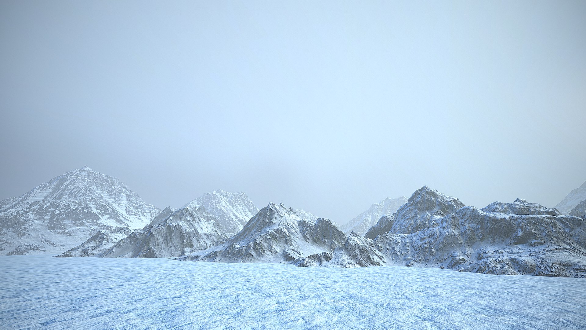 3D Model Background Landscapes Snow - TurboSquid 2134516