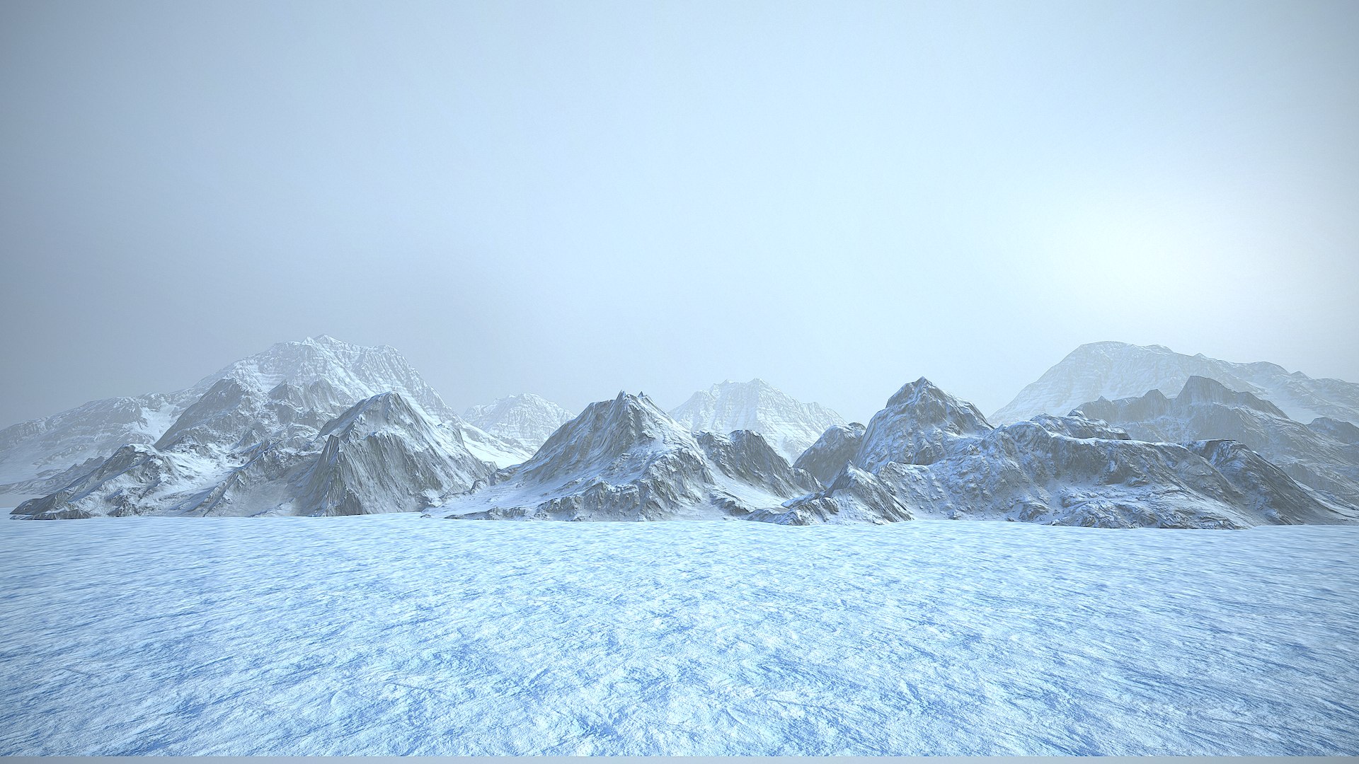 3D Model Background Landscapes Snow - TurboSquid 2134516