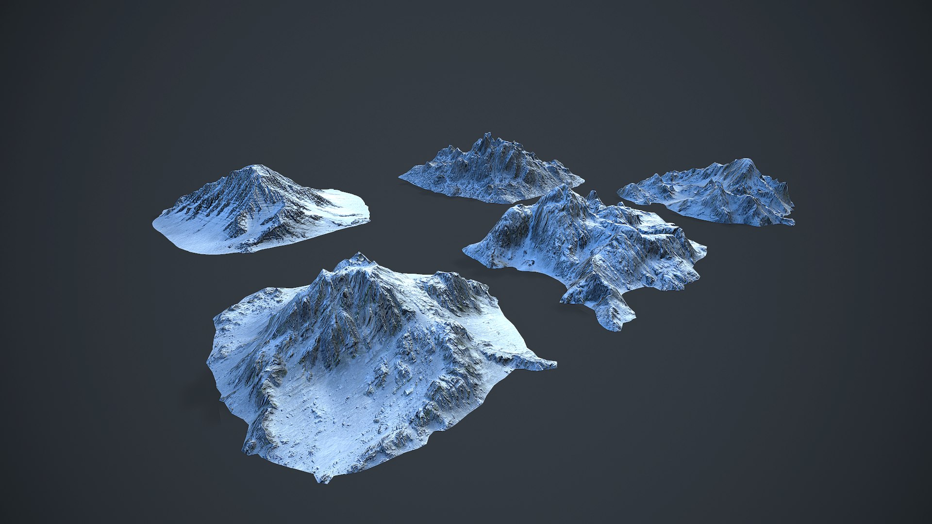 3D Model Background Landscapes Snow - TurboSquid 2134516