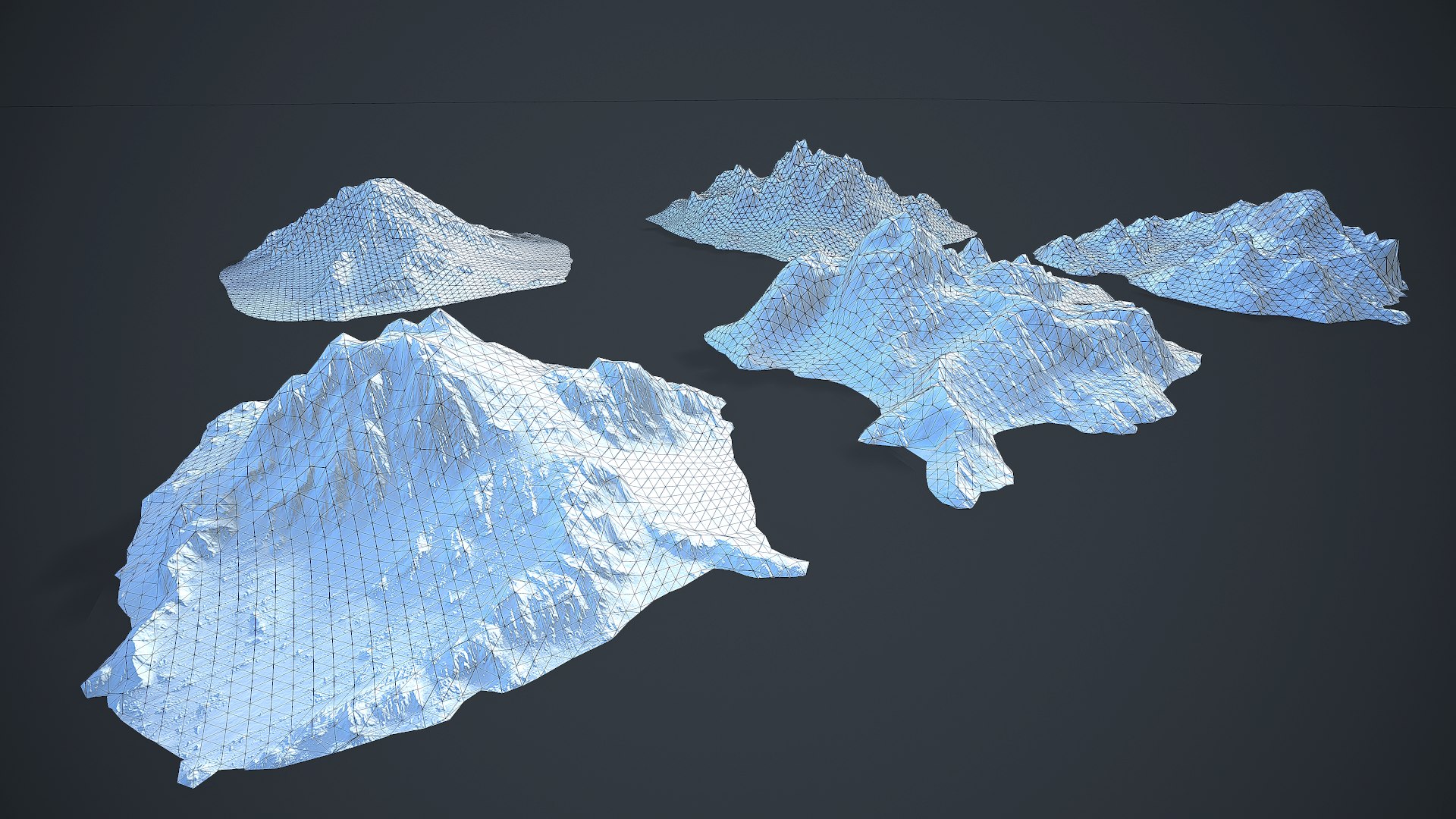 3D Model Background Landscapes Snow - TurboSquid 2134516