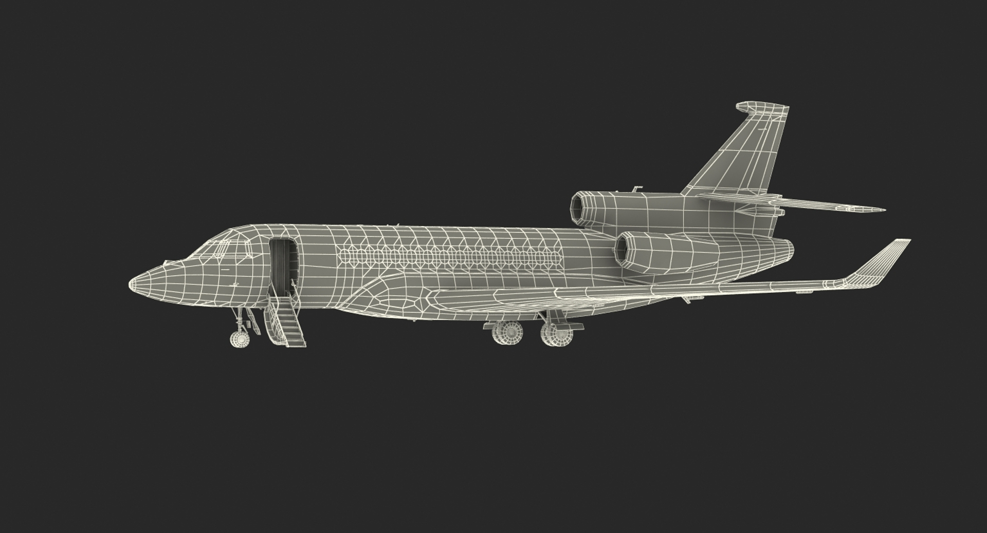 3D Model Business Long Range Trijet | 1146138 | TurboSquid