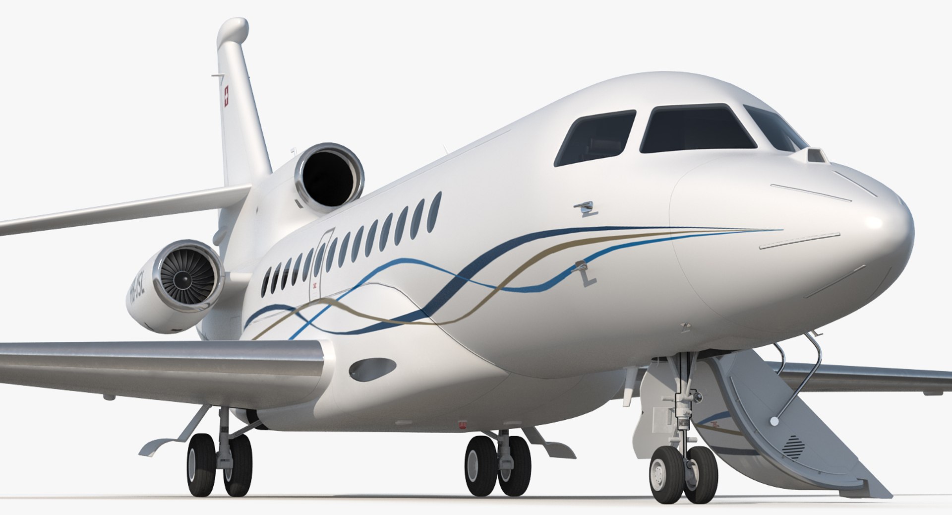 3D Model Business Long Range Trijet | 1146138 | TurboSquid
