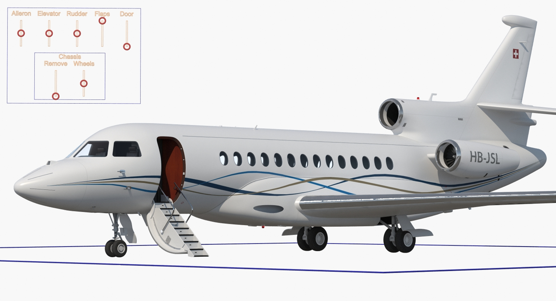 3D Model Business Long Range Trijet | 1146138 | TurboSquid