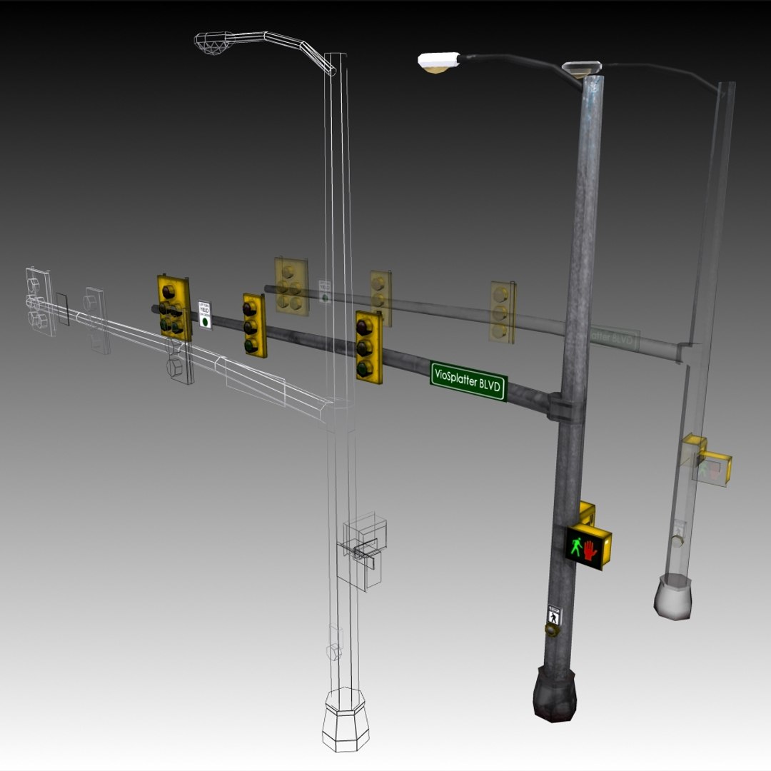 3d Traffic Light Model