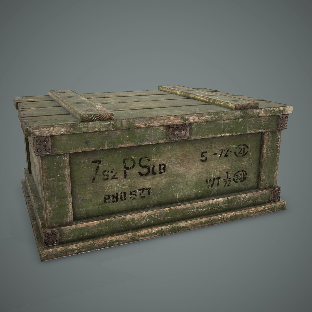 3D Military Box Ar Model - TurboSquid 1295674