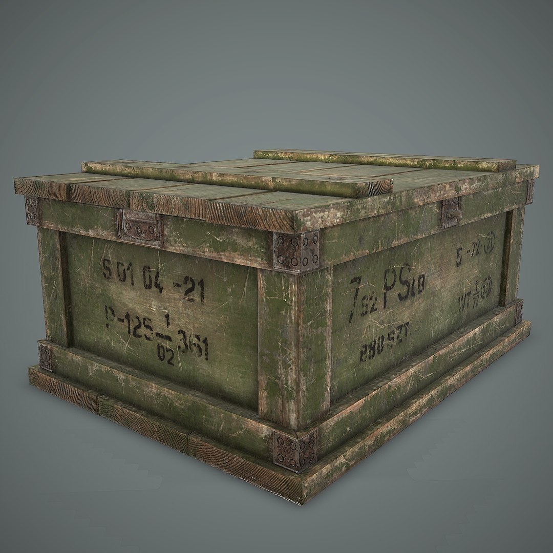 3D Military Box Ar Model - TurboSquid 1295674