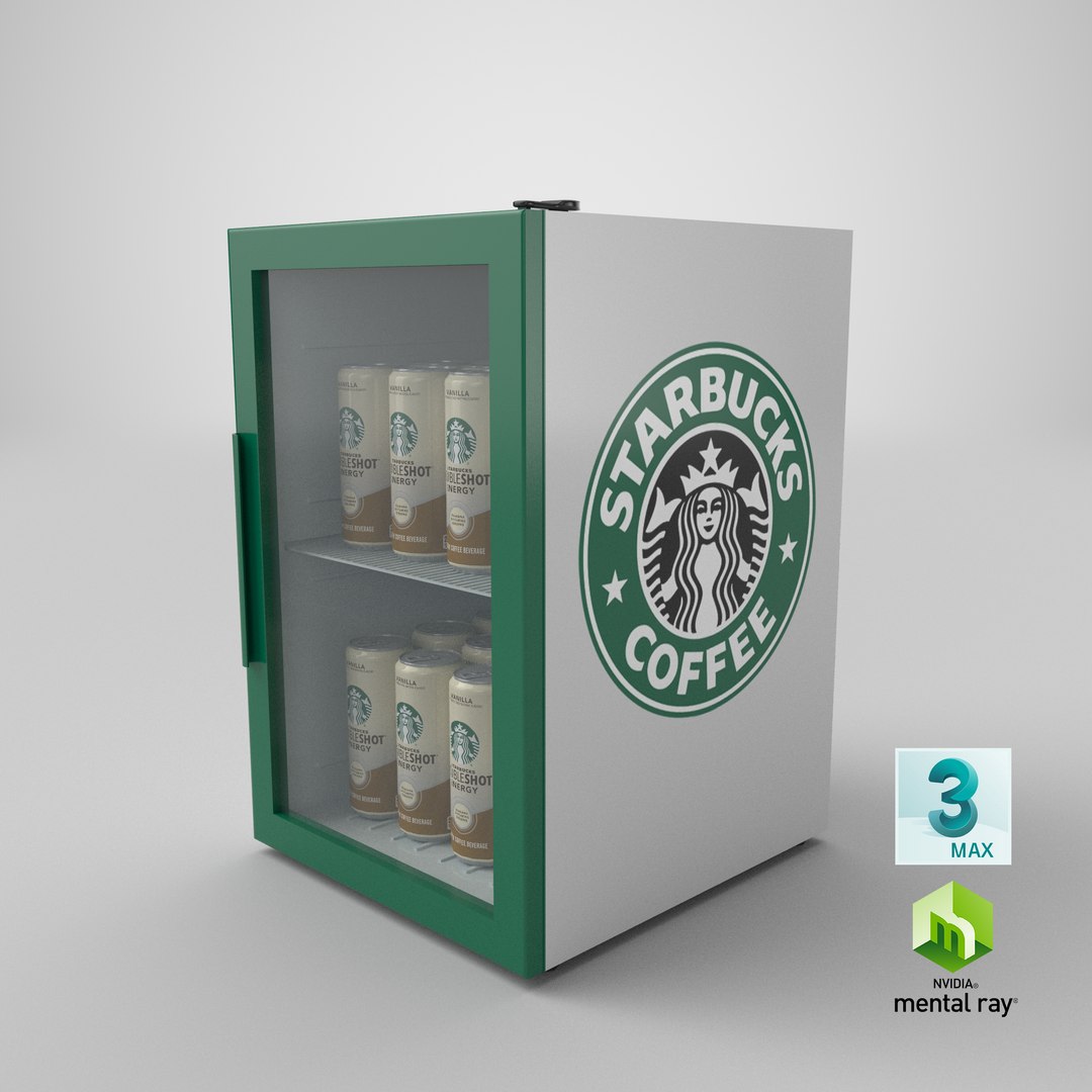 Refrigerator mini starbucks 3D model - TurboSquid 1675940