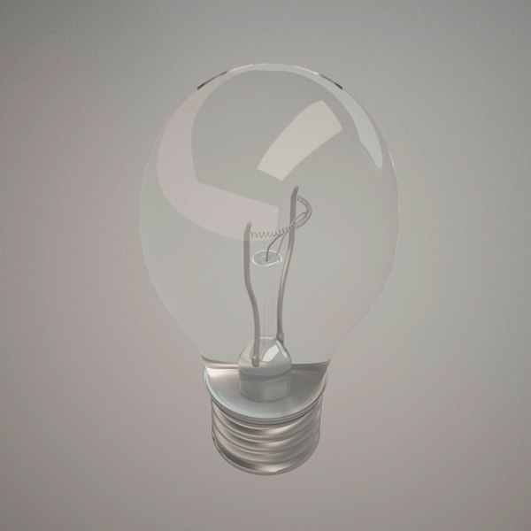 realistic light bulb 3d model