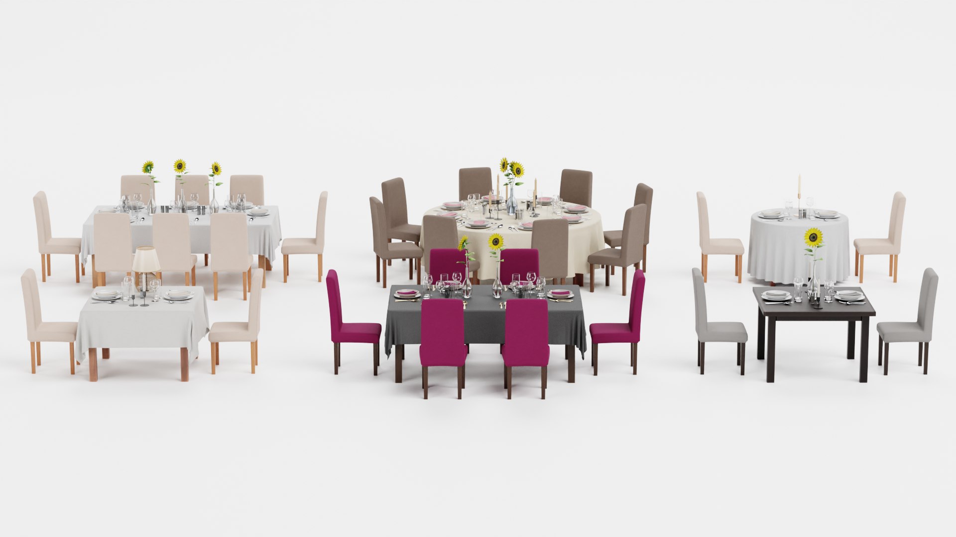 3D Restaurant Tables Blend Model - TurboSquid 1958493
