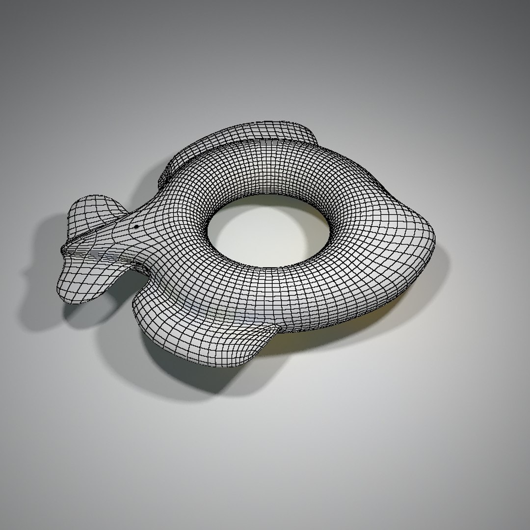 3d inflatable swim ring model