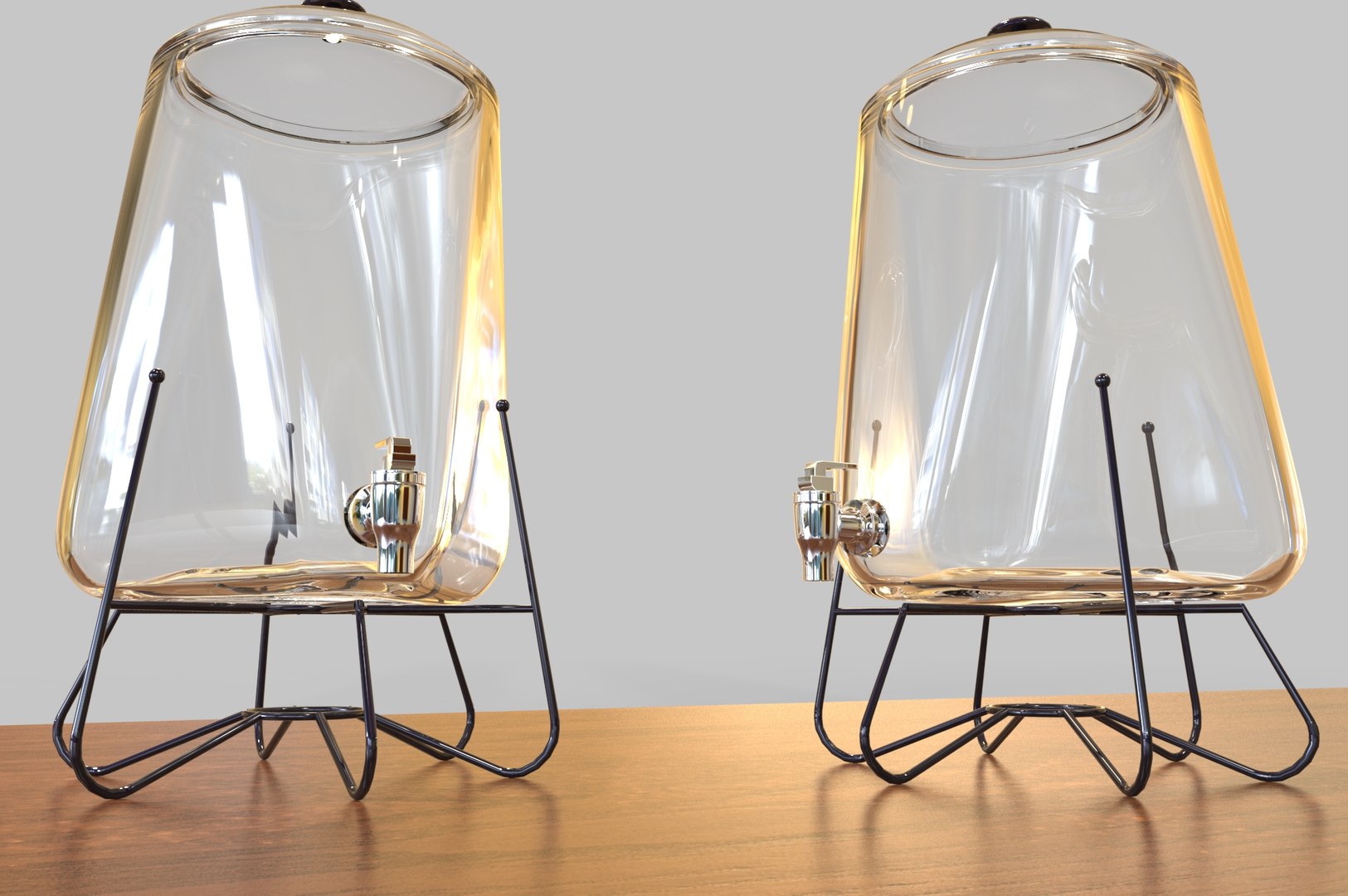Beverage Dispenders Glass 3d Model