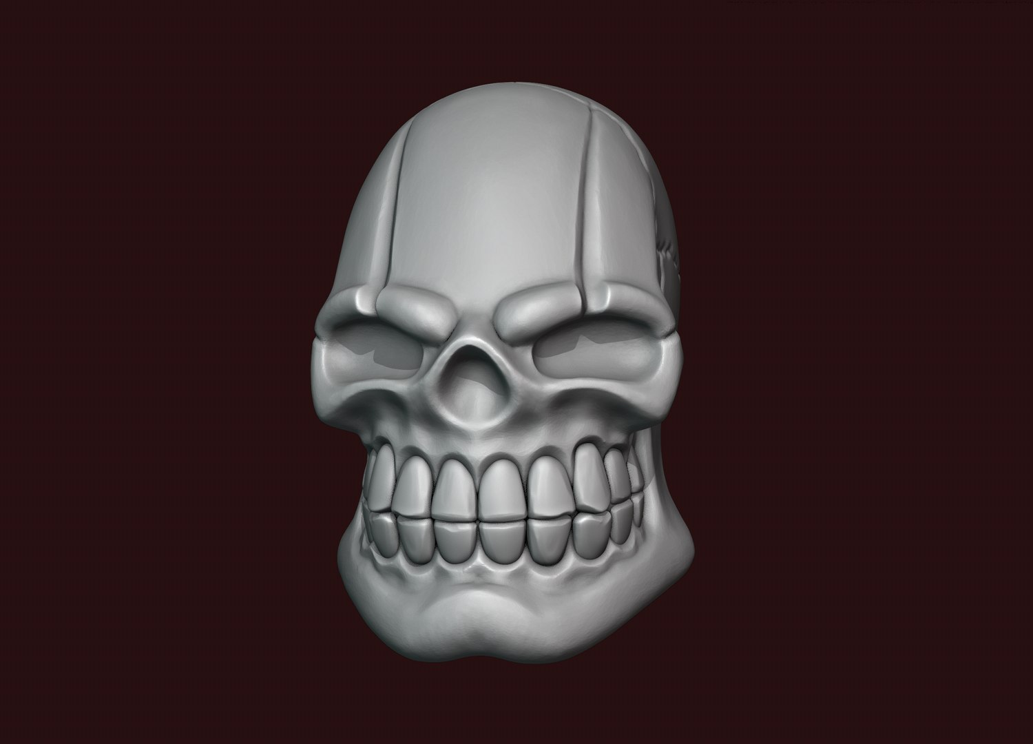 3D Skull Stylized Model - TurboSquid 1876735
